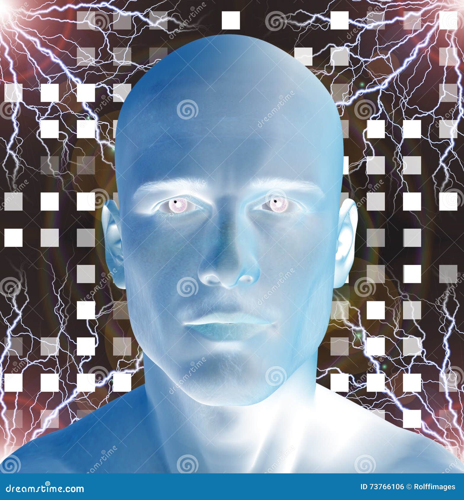 Future man stock illustration. Illustration of digital - 73766106