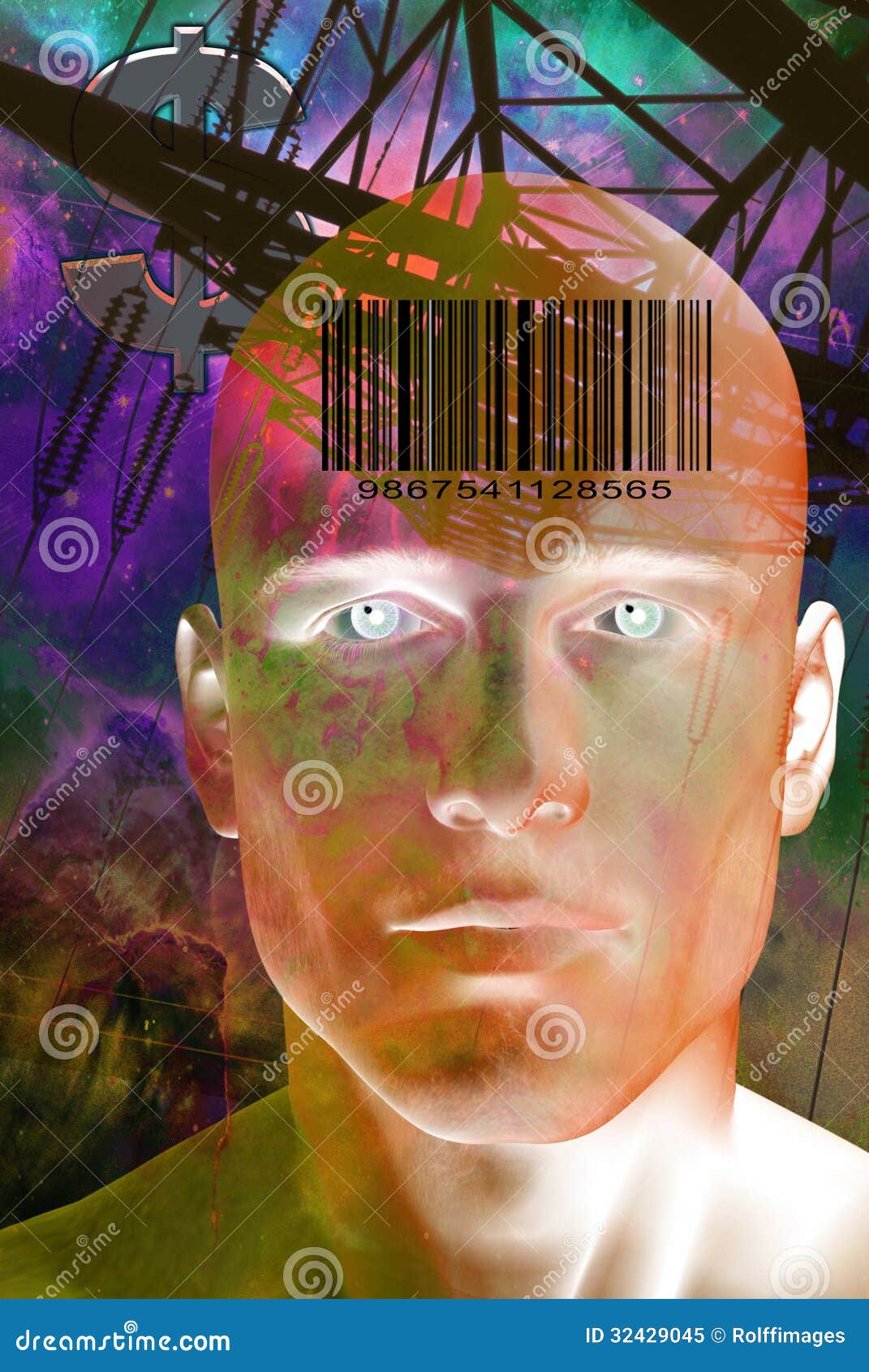 Future Man stock illustration. Illustration of city, building - 32429045