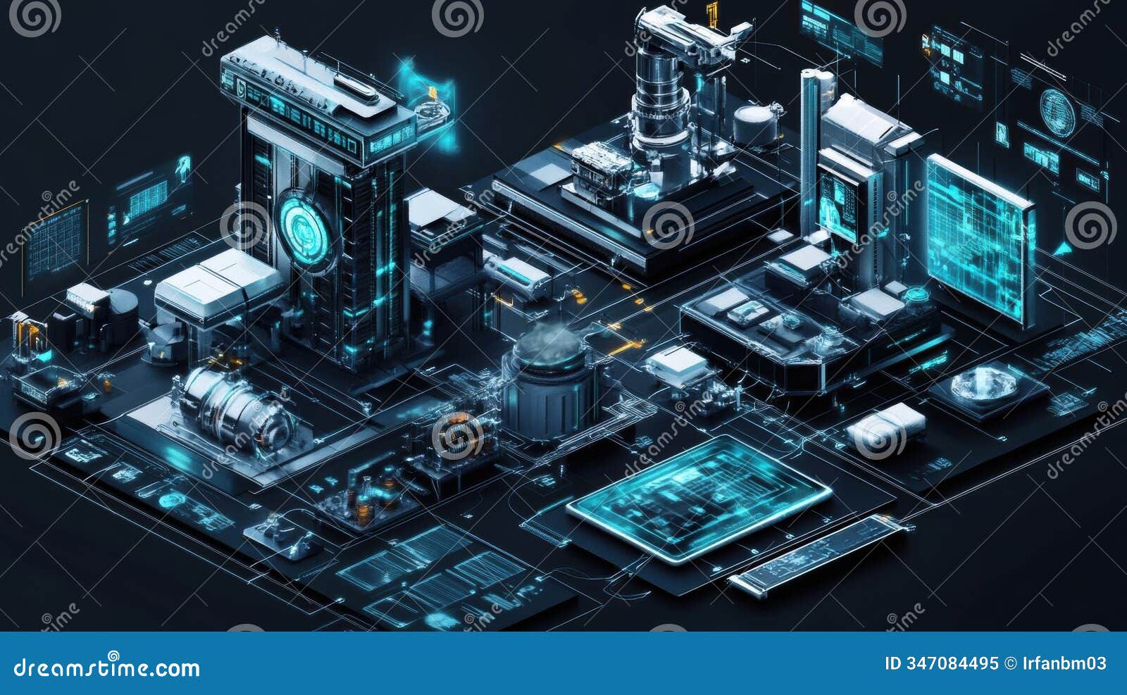 The Future of Manufacturing, a 3D Visualization of Smart Factory ...