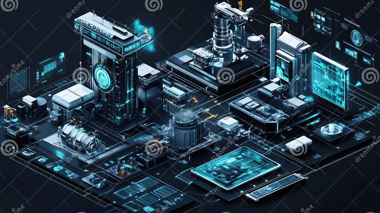 The Future of Manufacturing, a 3D Visualization of Smart Factory ...