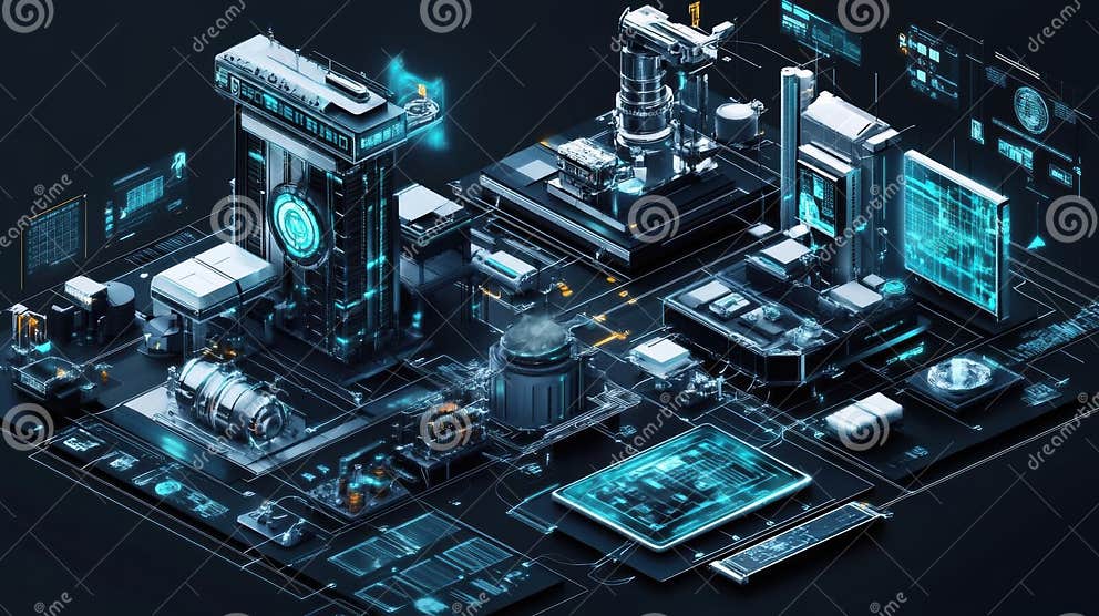 The Future of Manufacturing, a 3D Visualization of Smart Factory ...