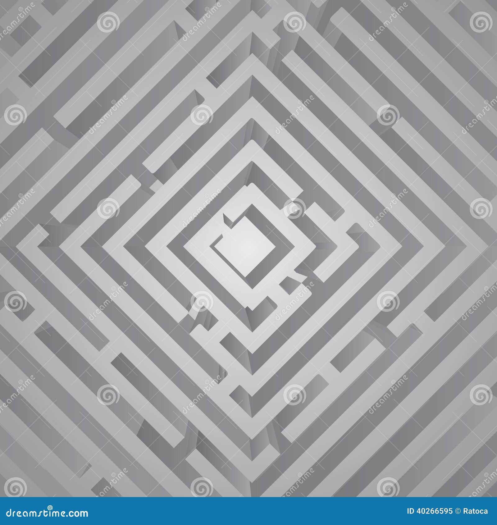 Future maze stock vector. Illustration of creative, grey - 40266595