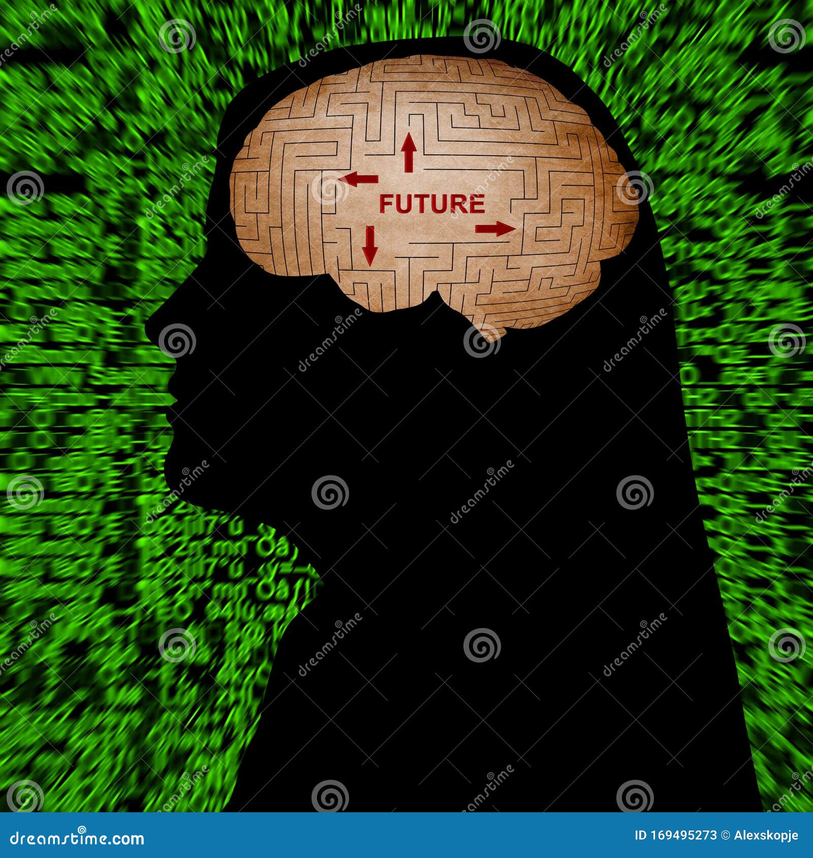 Future in mind stock image. Image of abstract, fantasy - 169495273