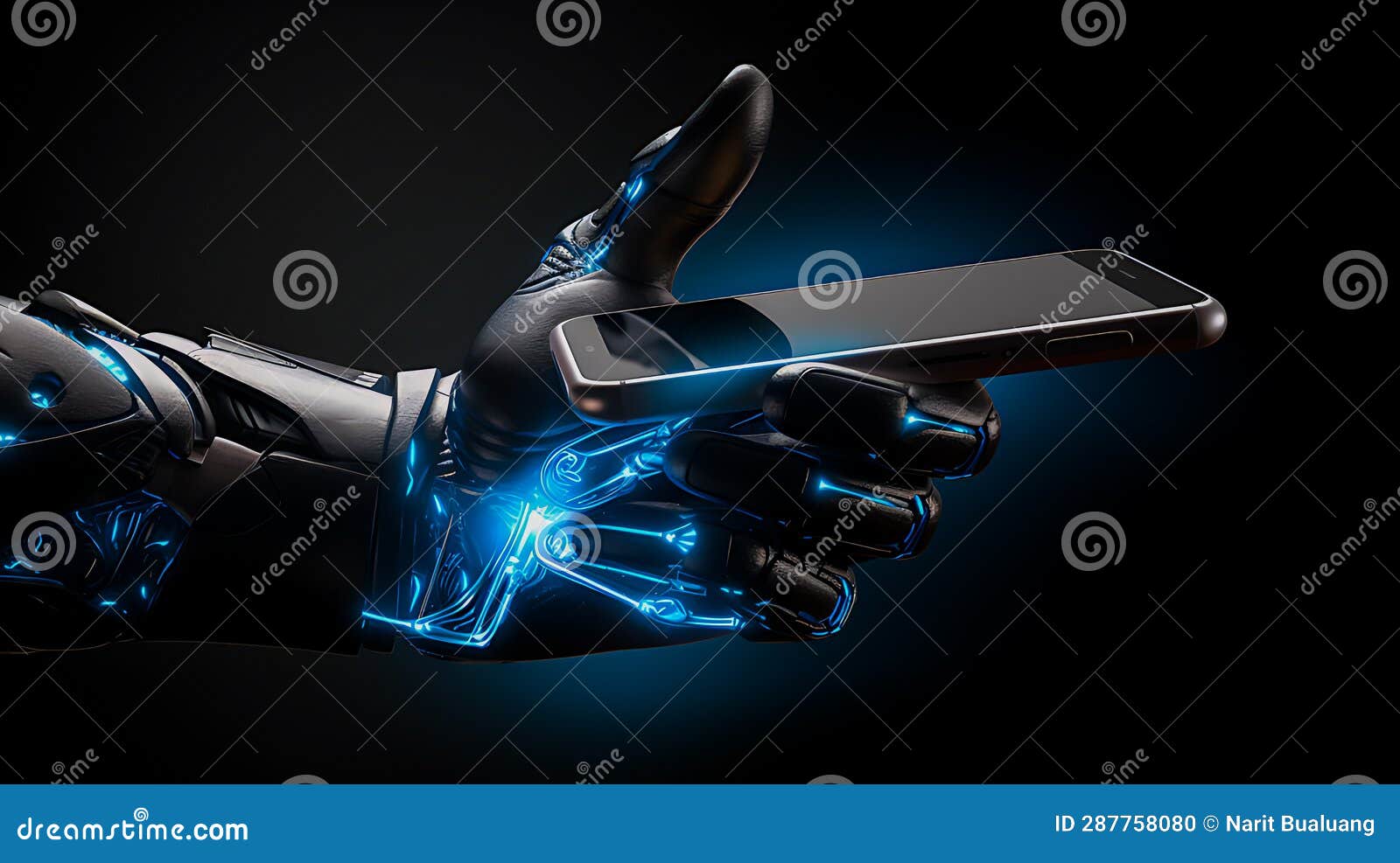 Future mobile phone stock illustration. Illustration of call - 287758080