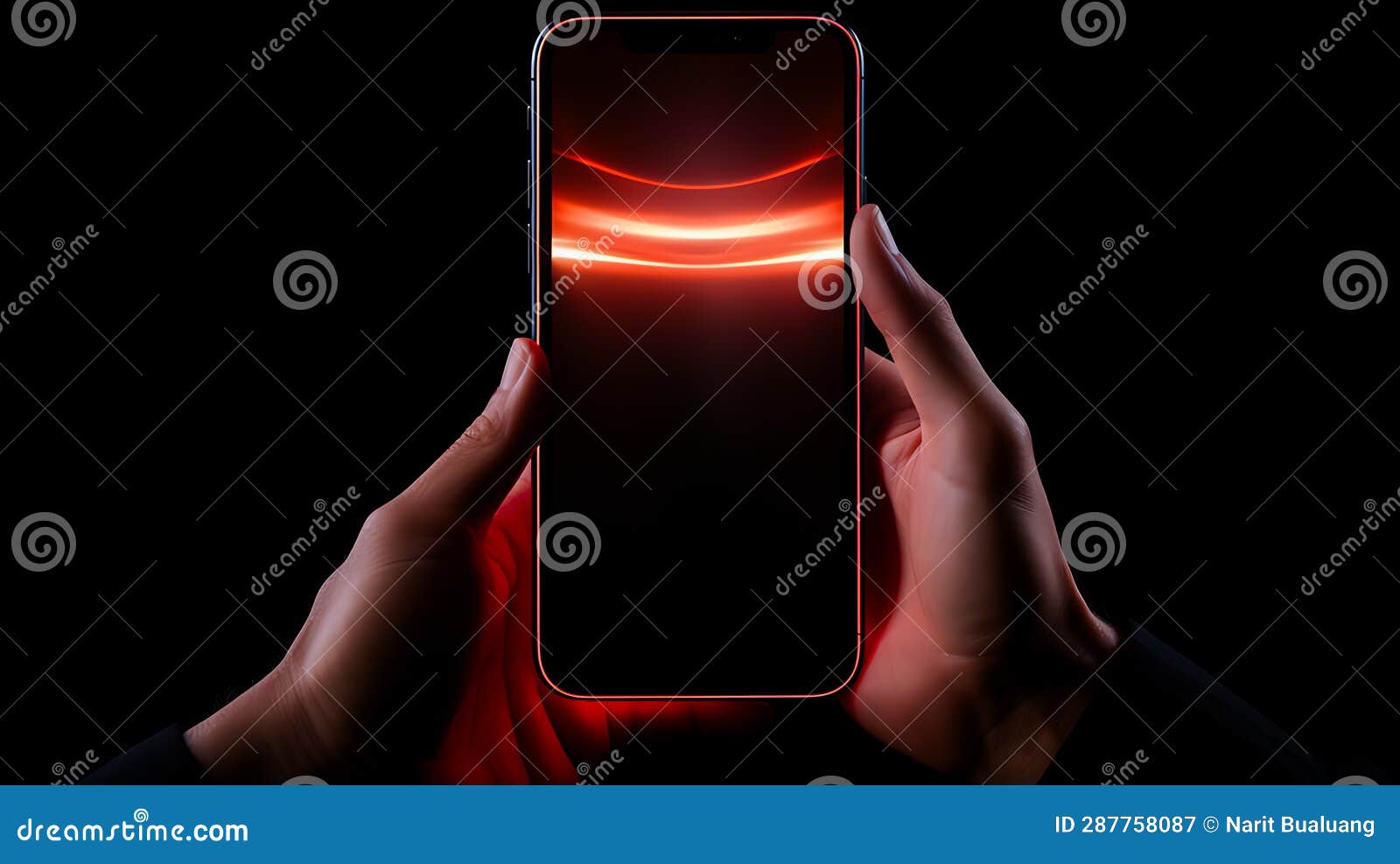 Future mobile phone stock illustration. Illustration of finger - 287758087