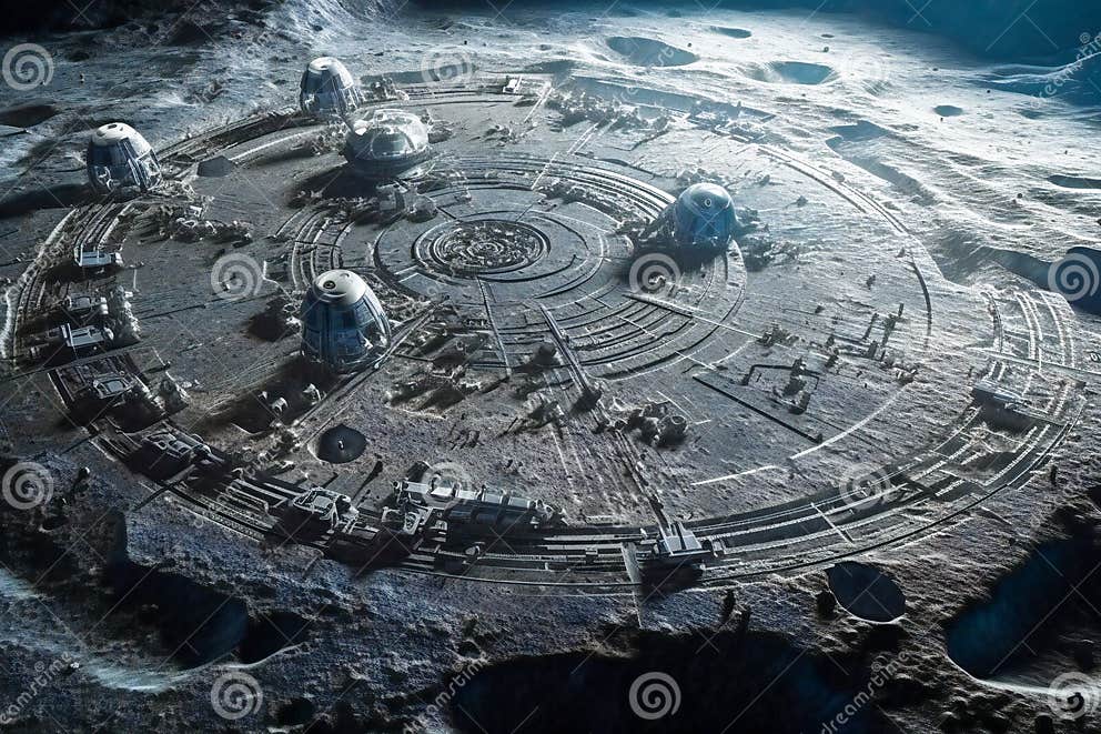 Future Moon Other Planets Moons Base or Scientific Facility. Moon or ...
