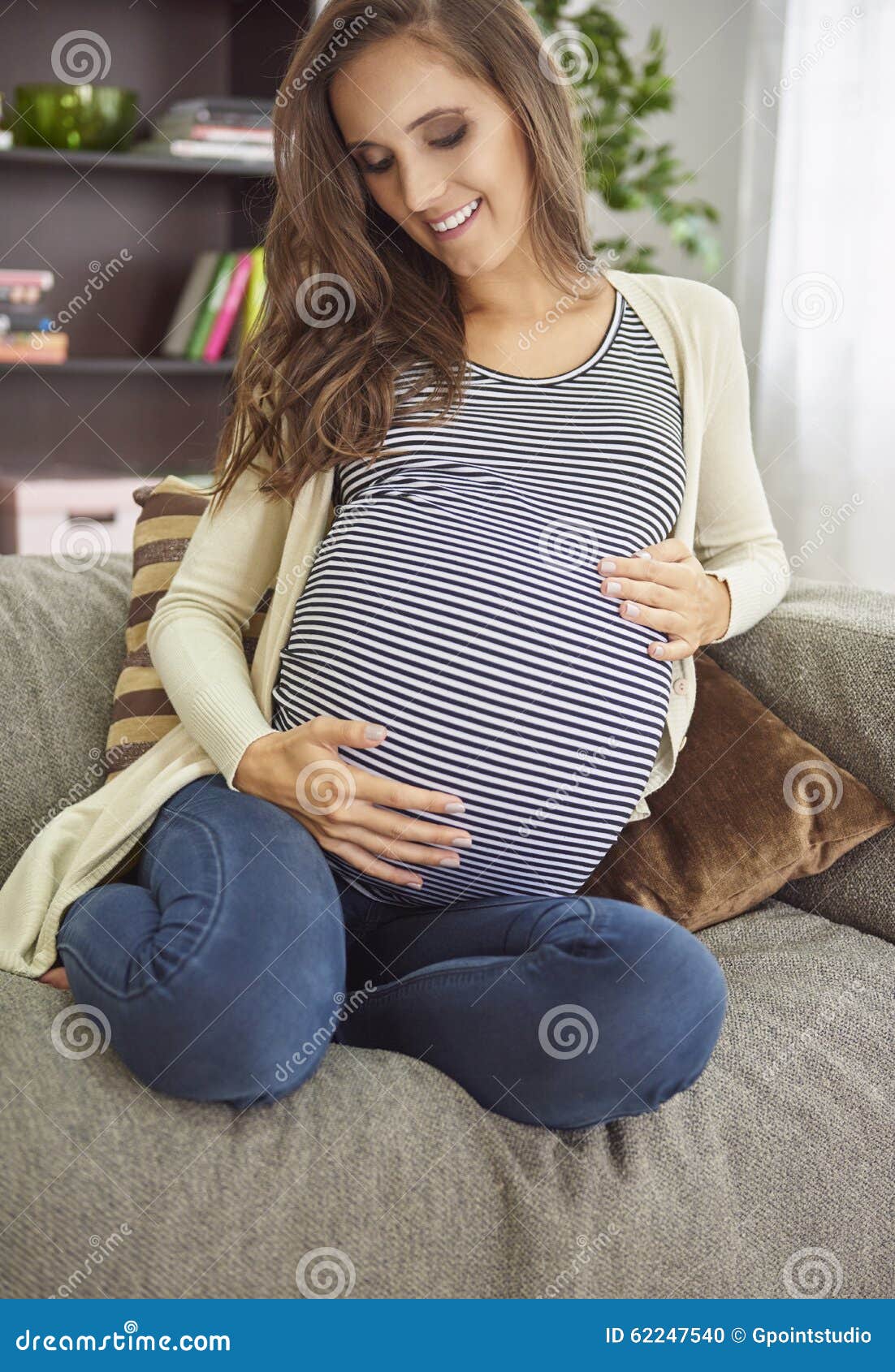 Future mother stock photo. Image of indoors, home, beginnings - 62247540