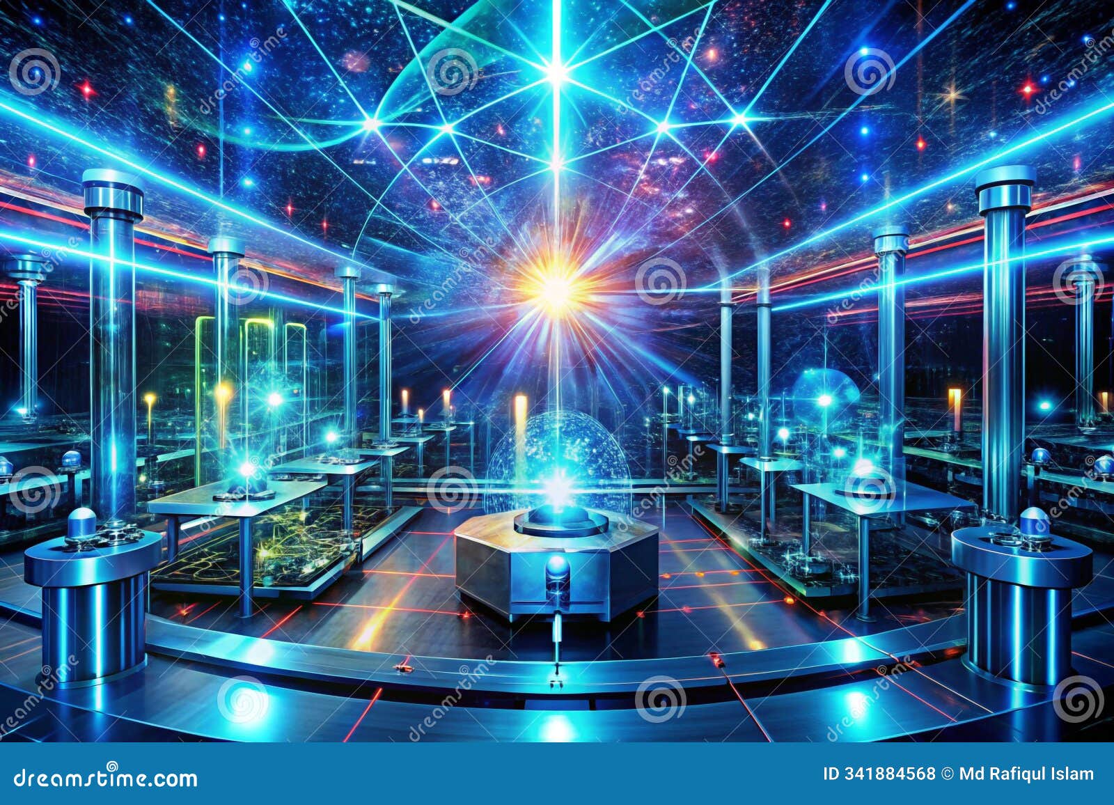 Future Multidimensional Physics Research Stock Illustration ...