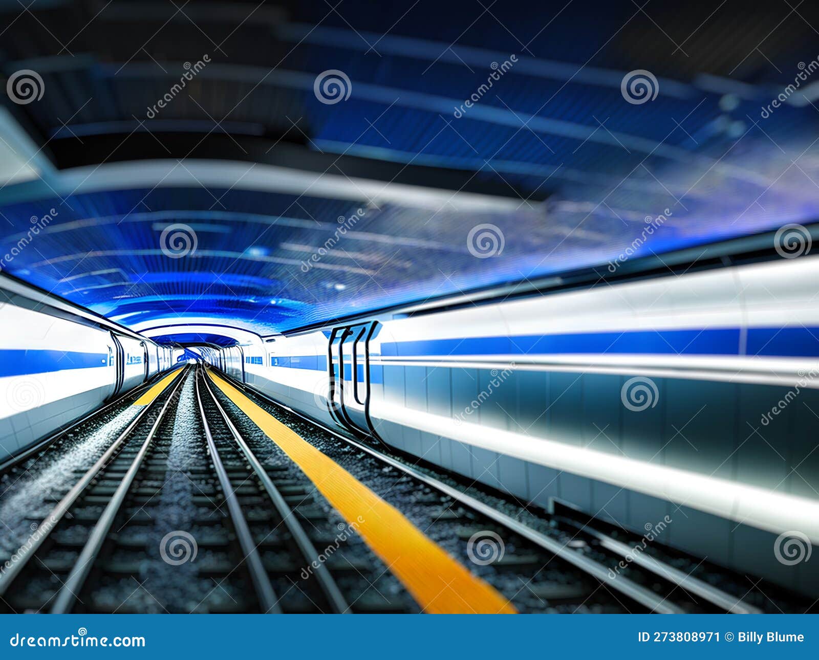 Future Neon Underground Subway Abstract Art Sequence 1 of 34 Stock ...