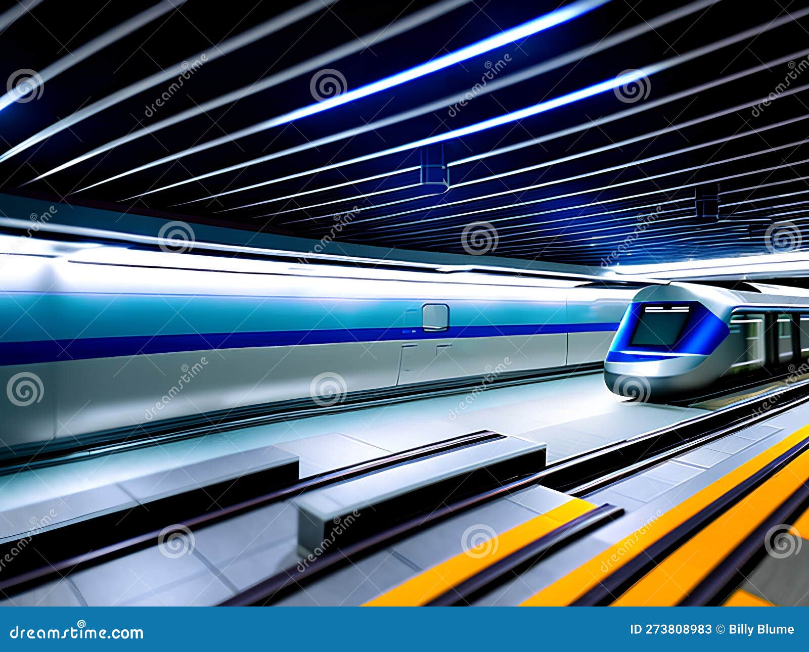 Future Neon Underground Subway Abstract Art Sequence 4 of 34 Stock ...