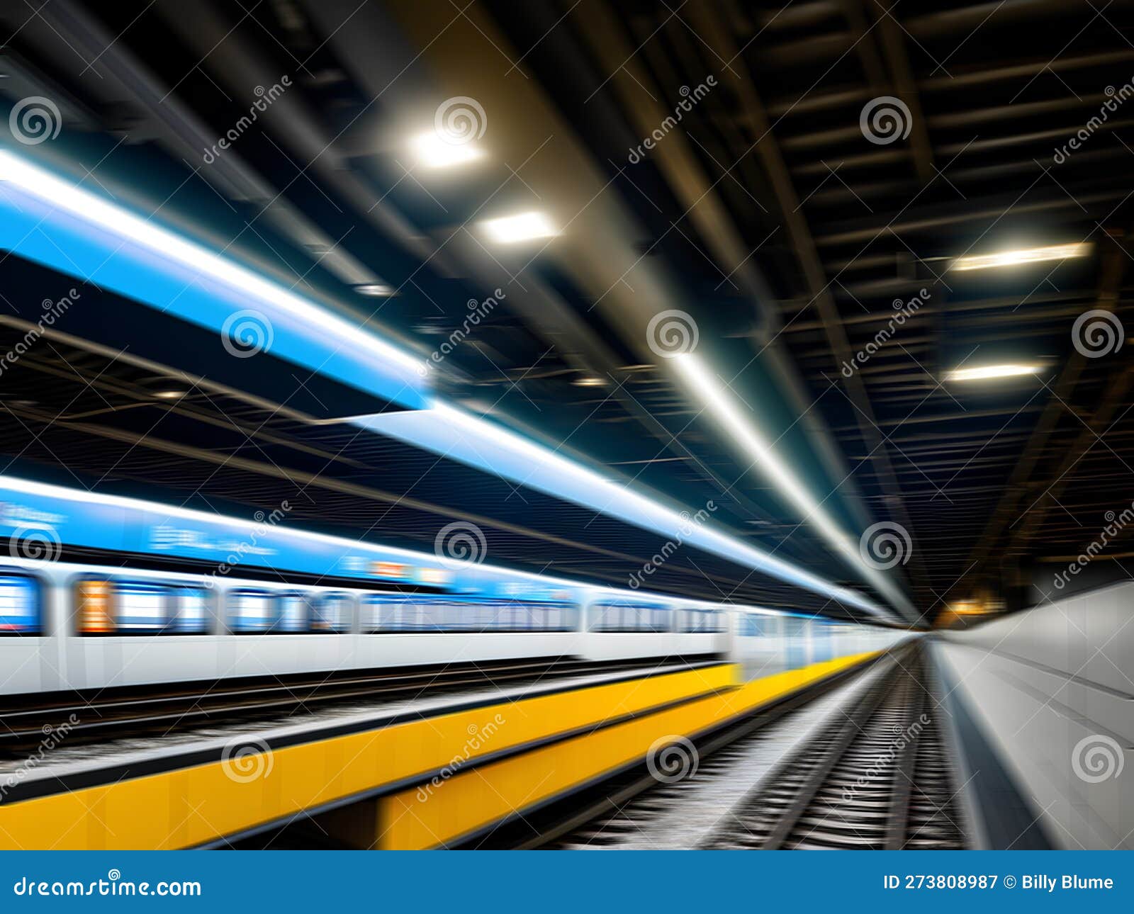 Future Neon Underground Subway Abstract Art Sequence 6 of 34 Stock ...
