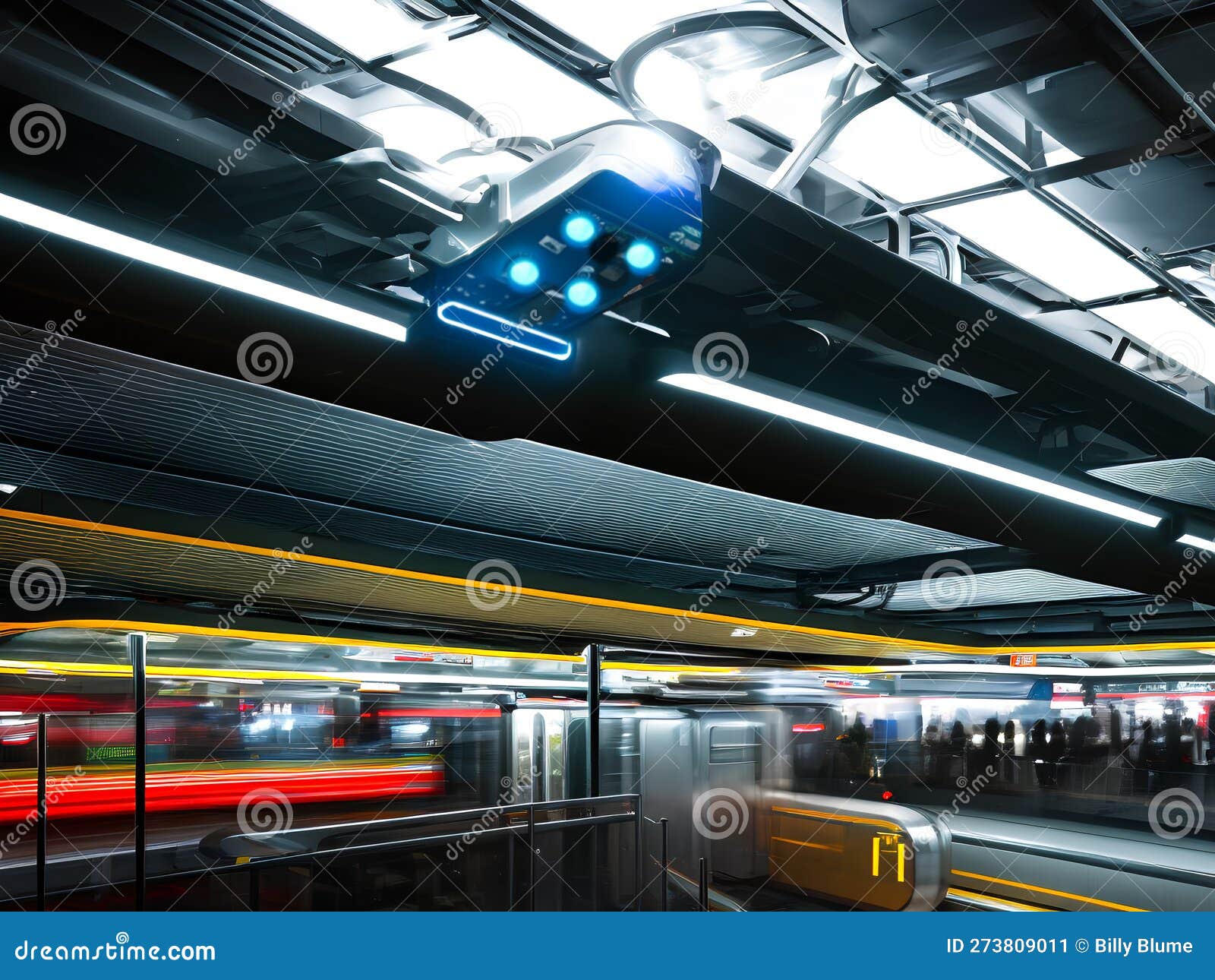 Future Neon Underground Subway Abstract Art Sequence 12 of 34 Stock ...