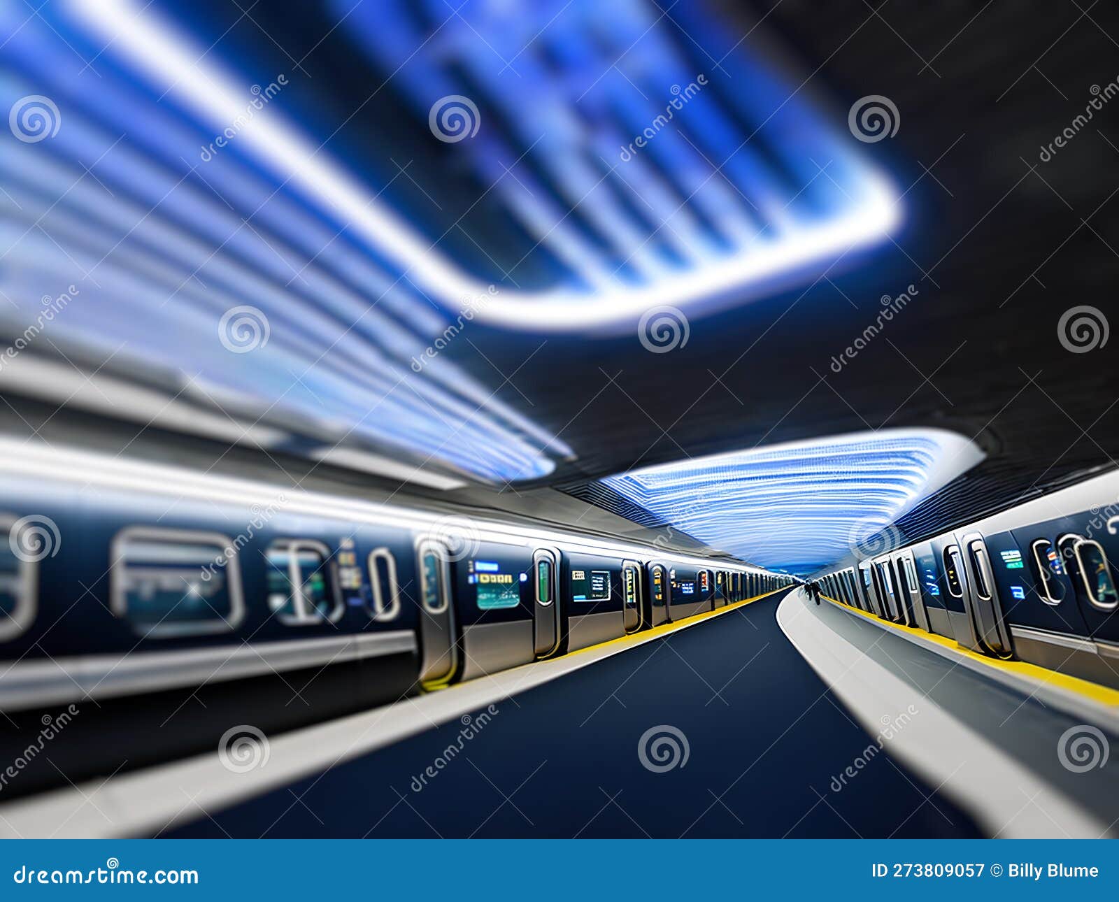 Future Neon Underground Subway Abstract Art Sequence 26 of 34 Stock ...
