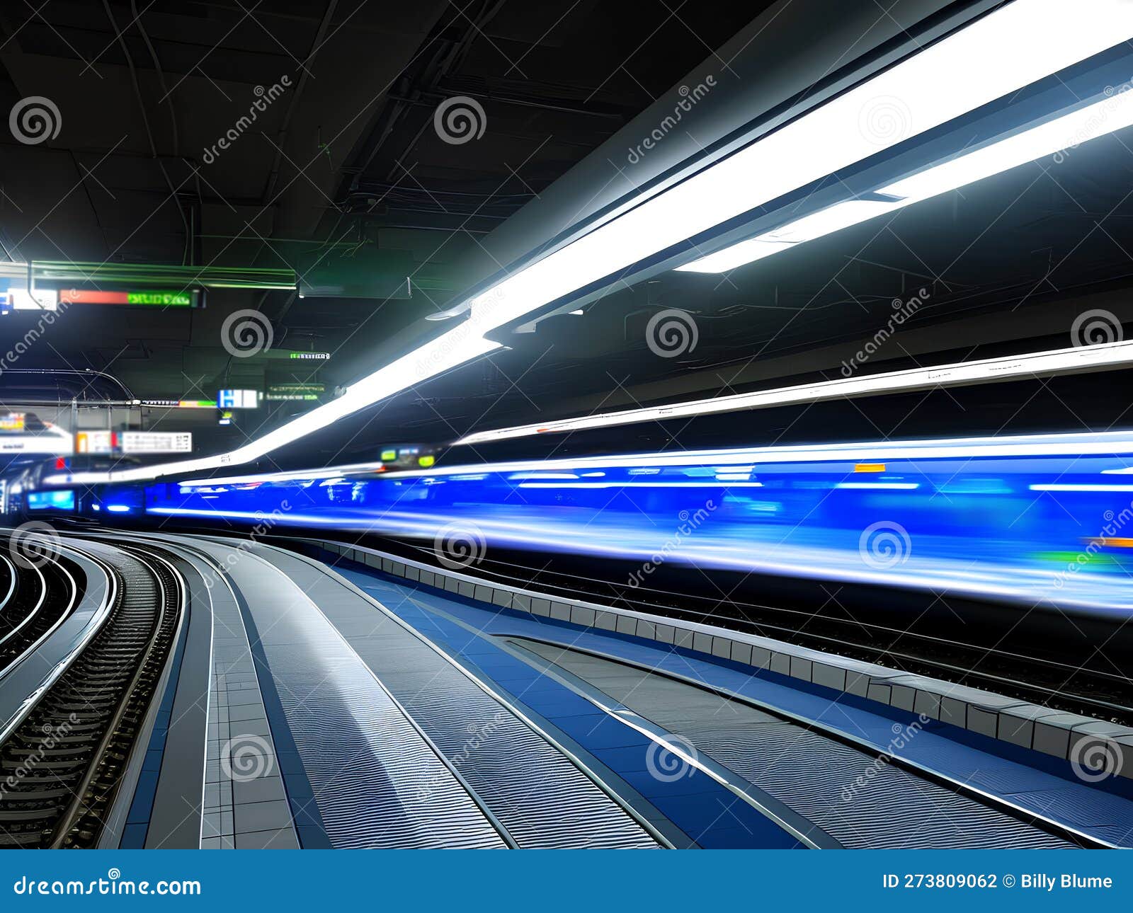 Future Neon Underground Subway Abstract Art Sequence 27 of 34 Stock ...