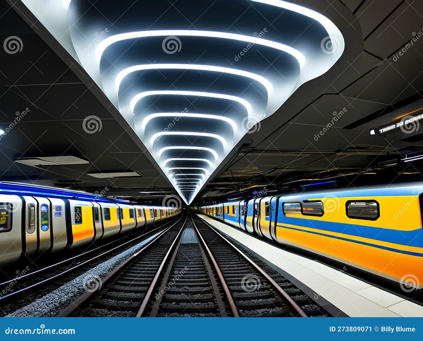 Future Neon Underground Subway Abstract Art Sequence 29 of 34 Stock ...