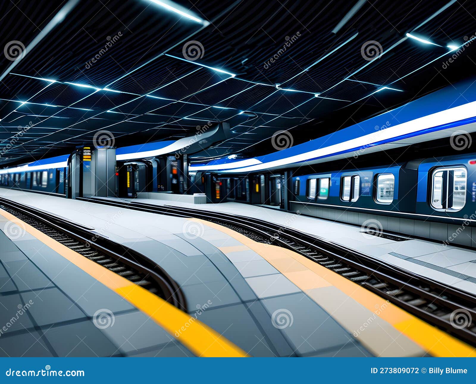 Future Neon Underground Subway Abstract Art Sequence 30 of 34 Stock ...