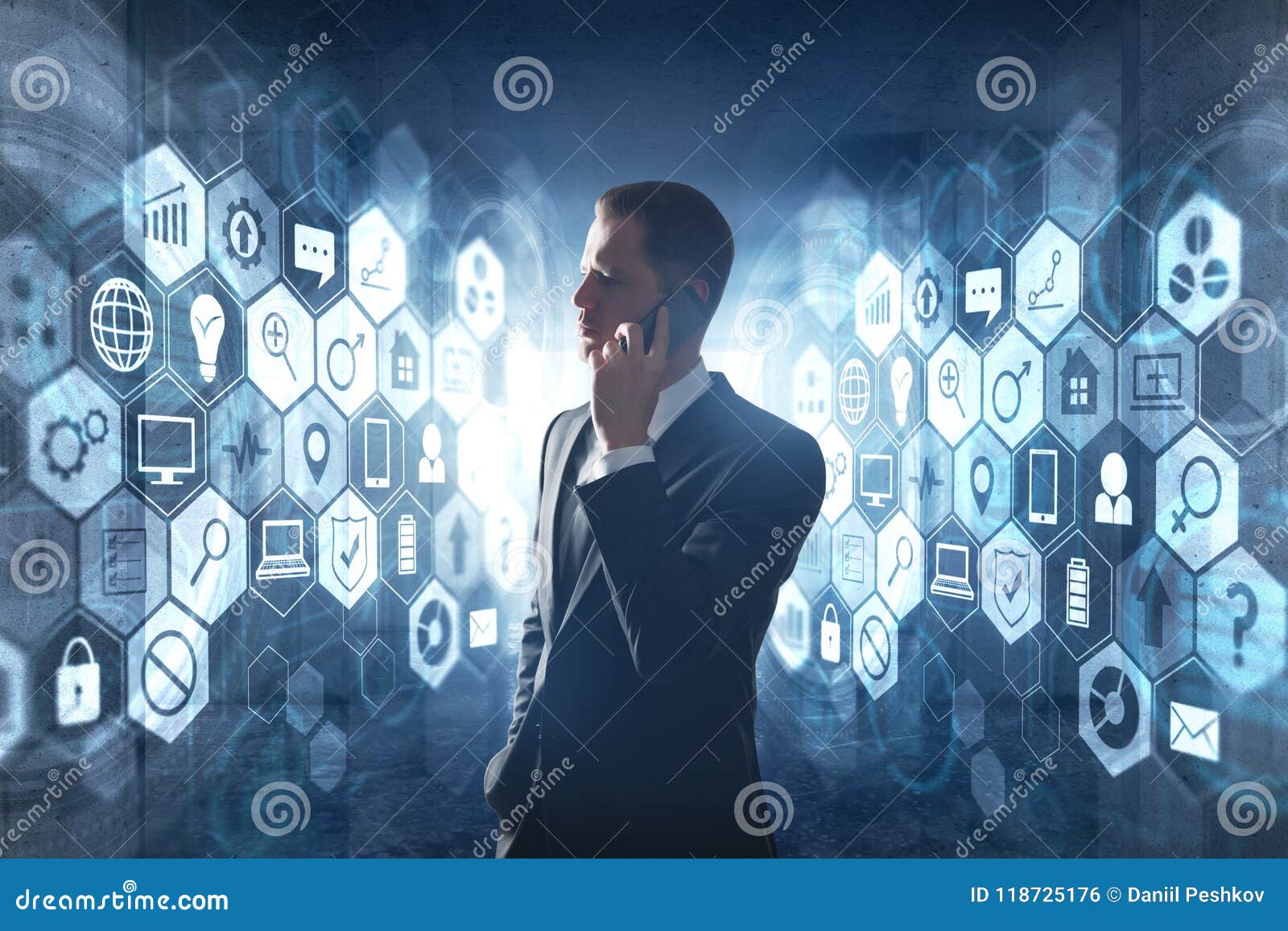 Future and network concept stock photo. Image of interface - 118725176