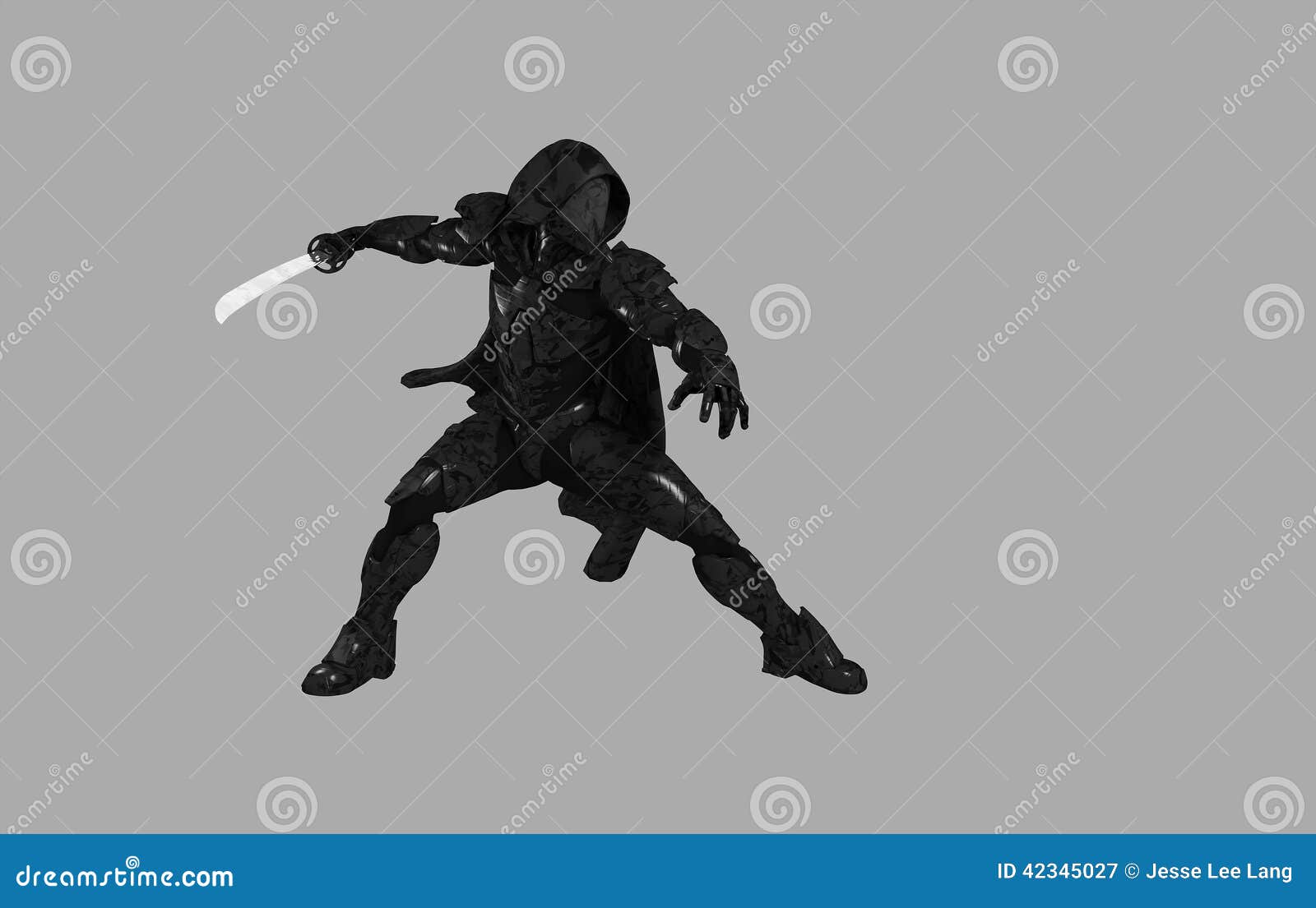 Future ninja stock illustration. Illustration of technology - 42345027