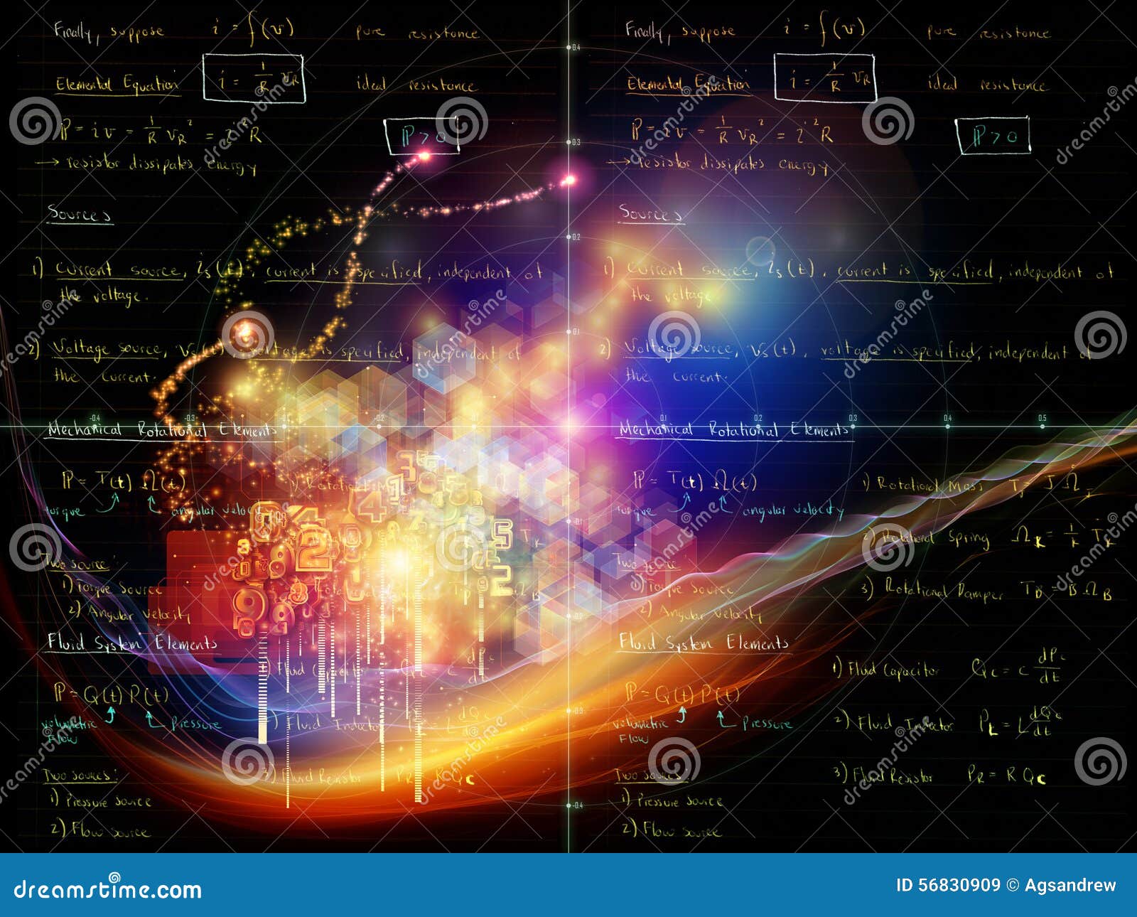 Future of Numbers stock illustration. Illustration of light - 56830909