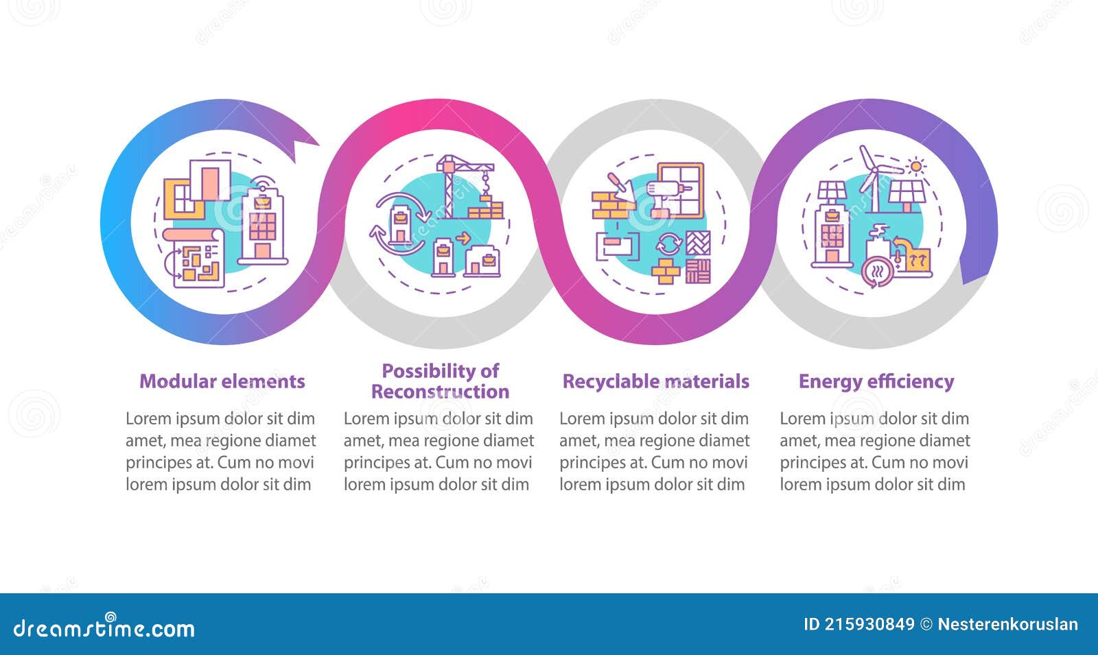 Future Office Building Demands Vector Infographic Template Stock Vector ...