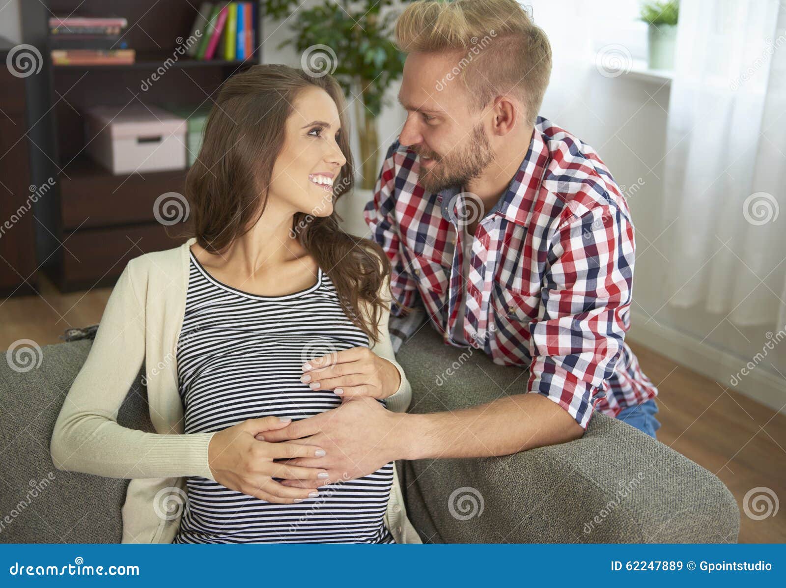 Future parents stock image. Image of heterosexual, interior - 62247889