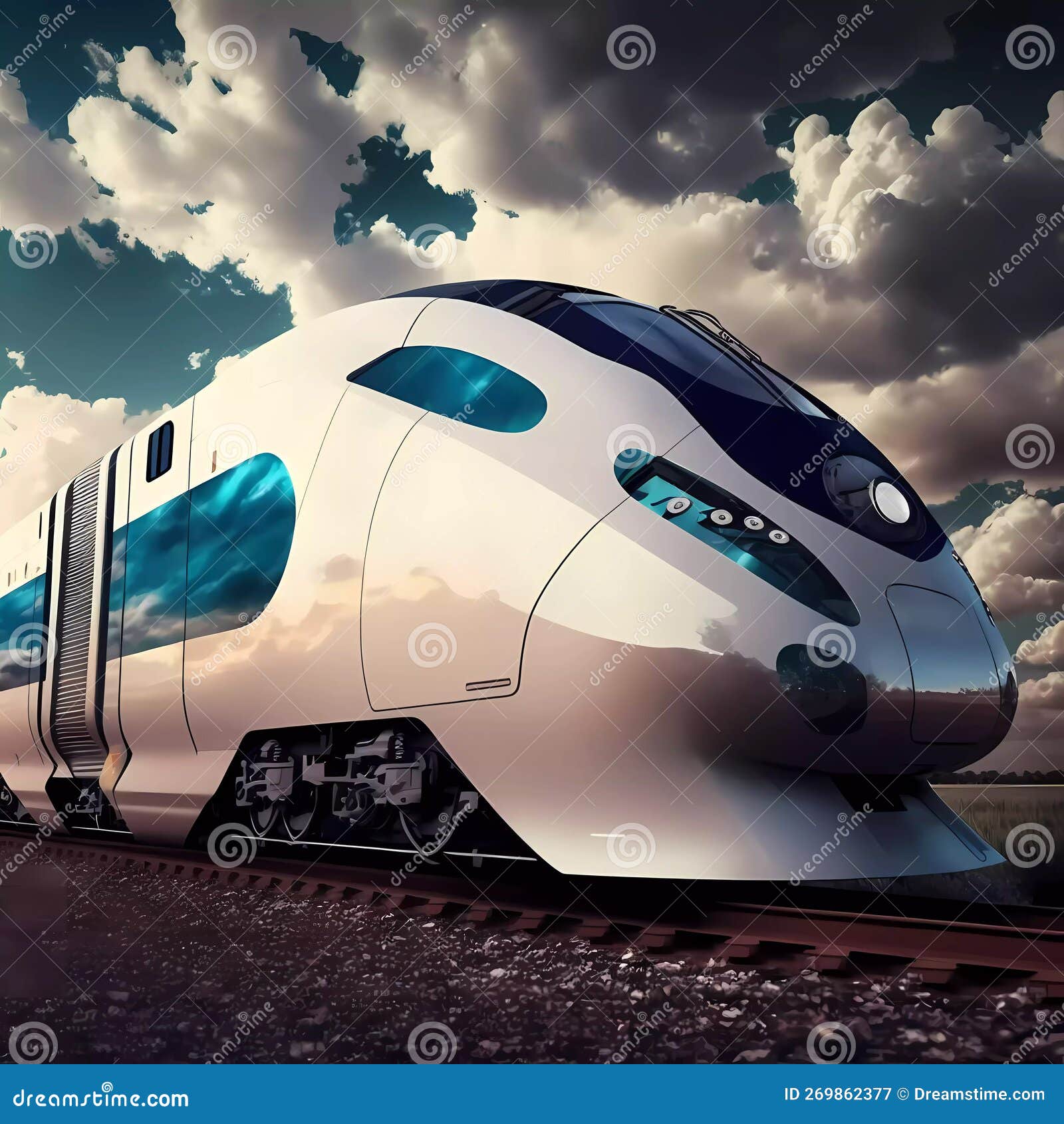 Passenger Trains. Cartoon Subway, Express And Cargo Train. Underground ...