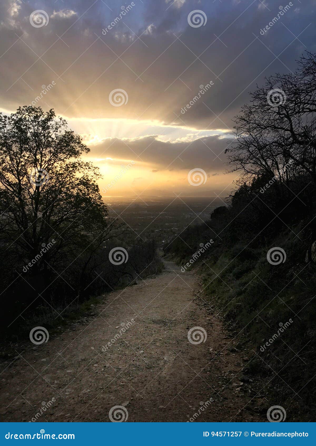 Future path and sun editorial photography. Image of peak - 94571257