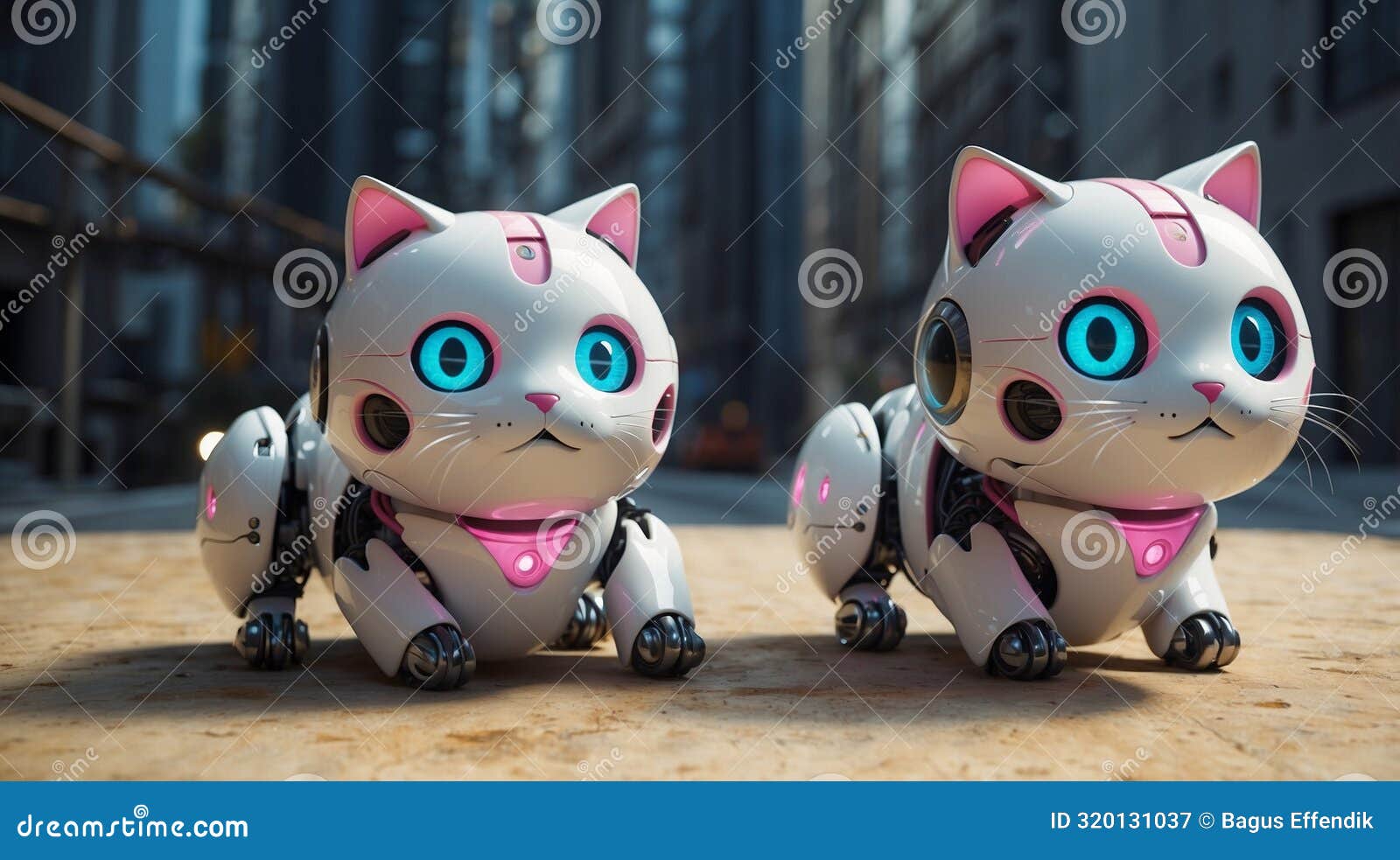 Future Pets, Cute Robot Cats, Cat Robot System. AI Generated Image ...