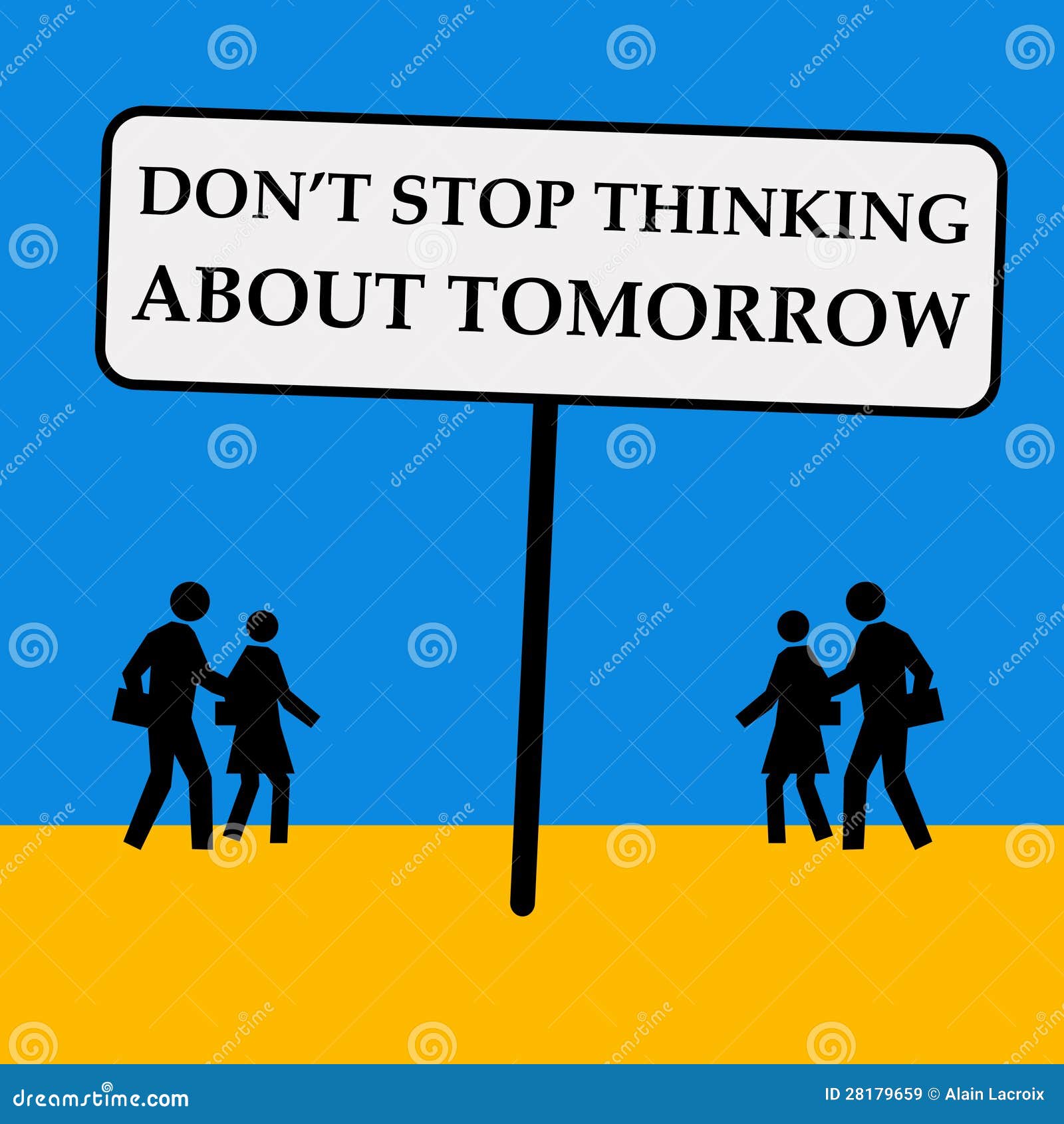 Future plans stock illustration. Illustration of group - 28179659