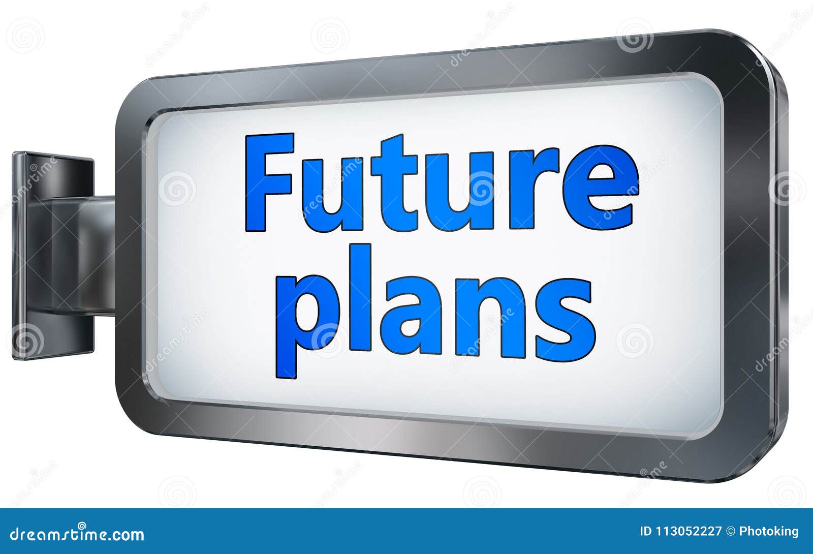 Future Plans With Magnifiying Glass Royalty-Free Stock Photography ...