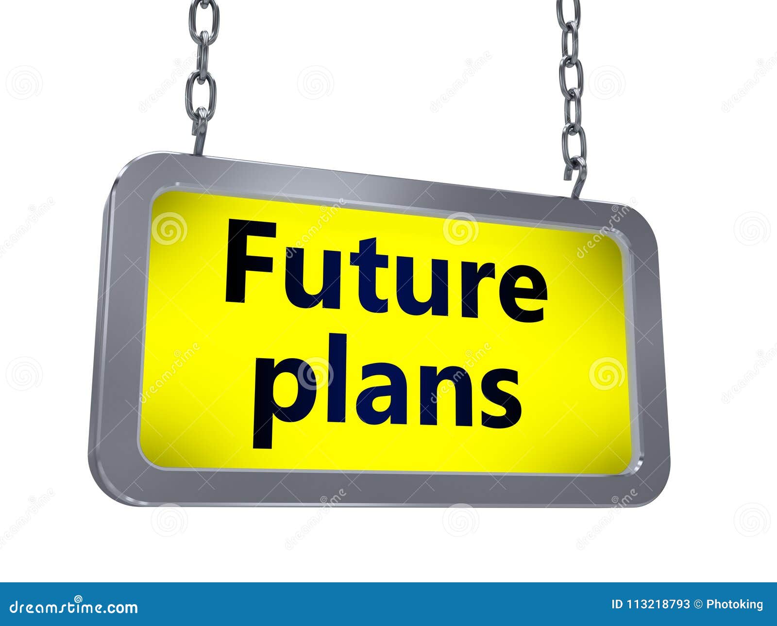Future plans on billboard stock illustration. Illustration of choice ...