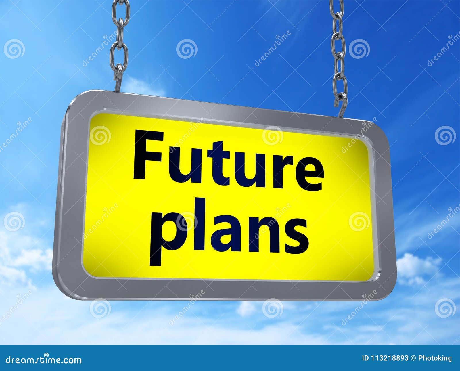 Future plans on billboard stock illustration. Illustration of concept ...