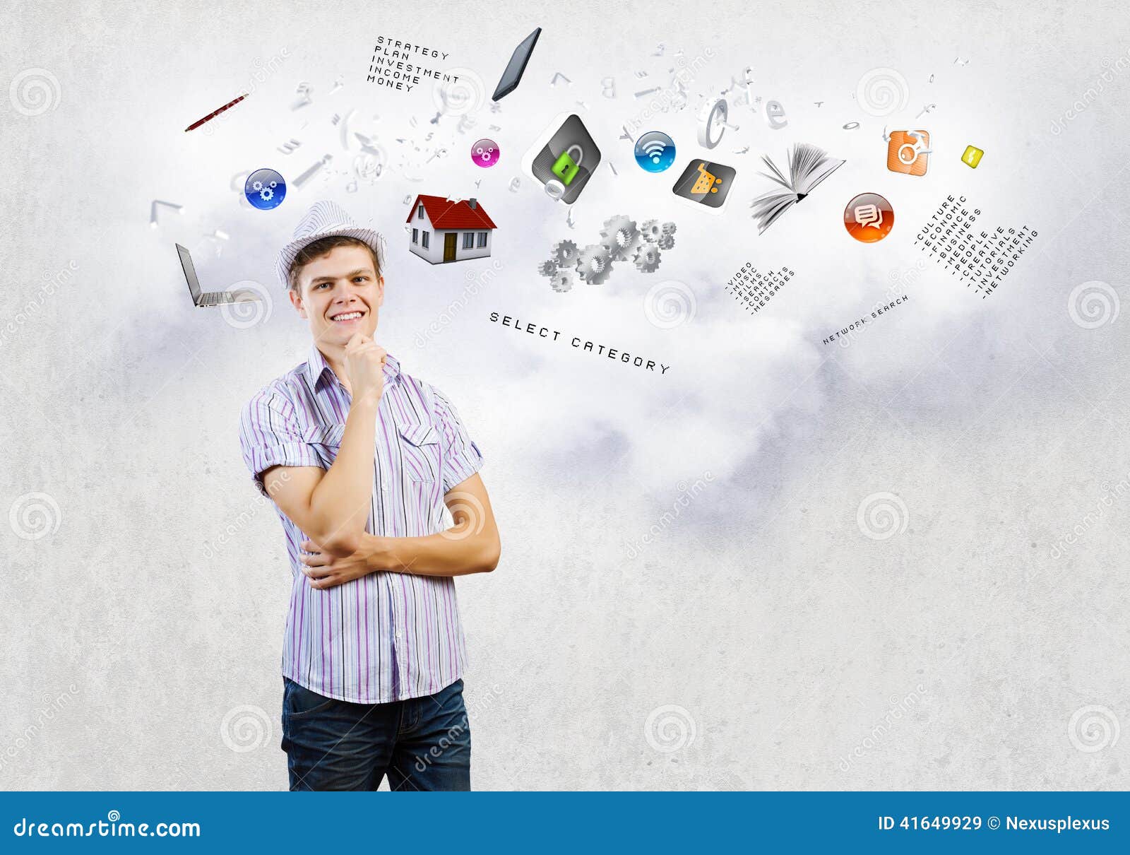 Future plans stock image. Image of smiling, business - 41649929