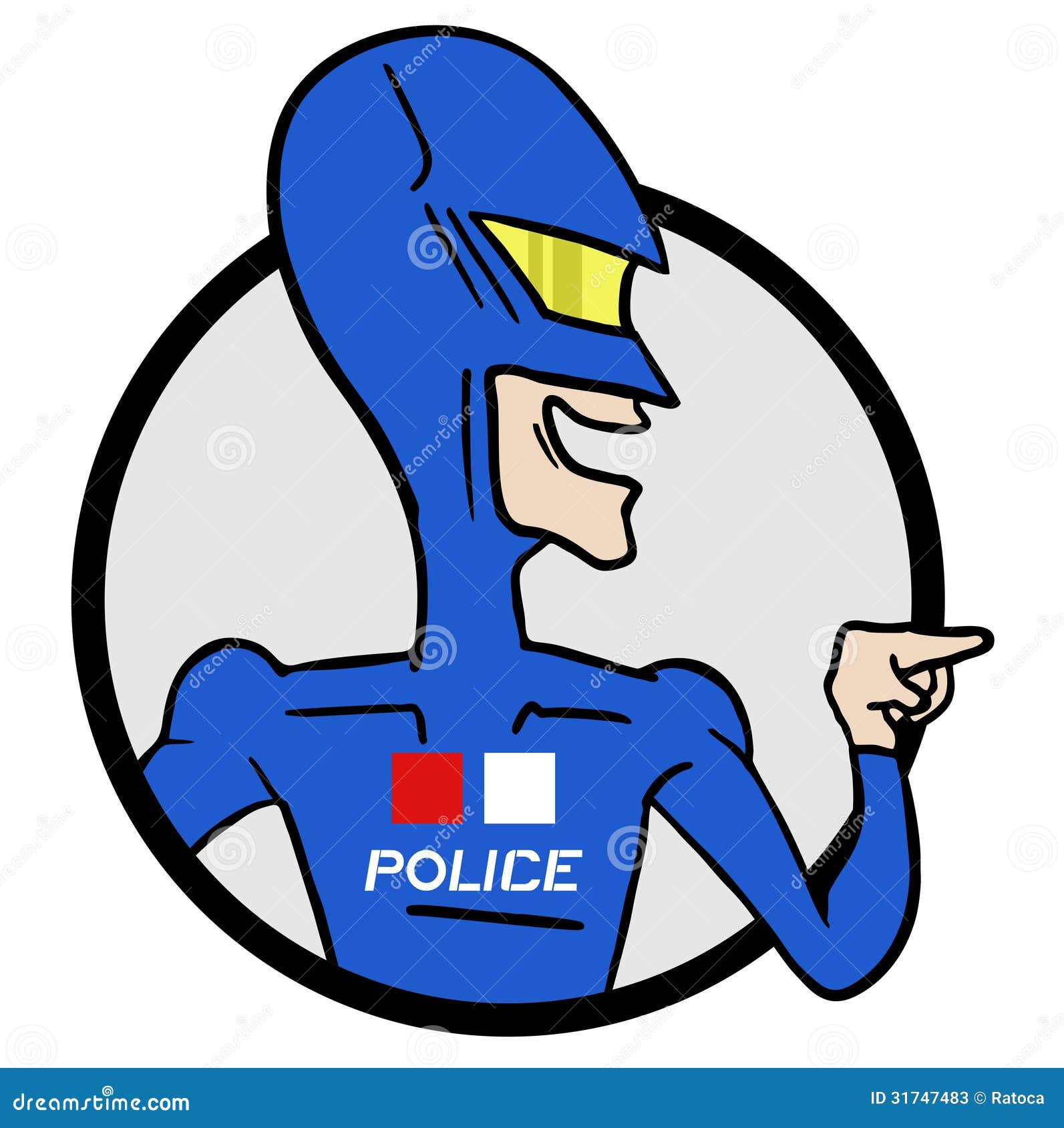 Future police stock vector. Illustration of guard, puppet - 31747483