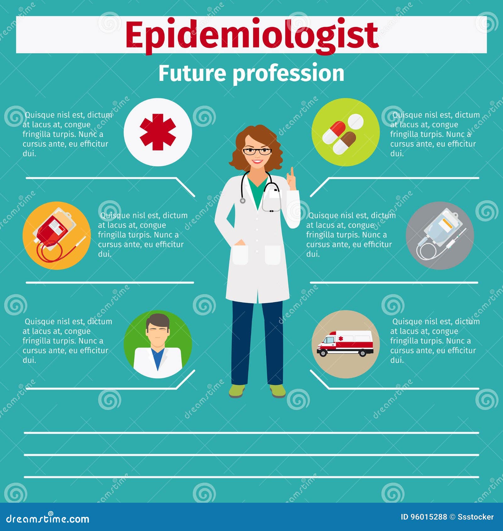 Future Profession Epidemiologist Infographic Stock Vector ...