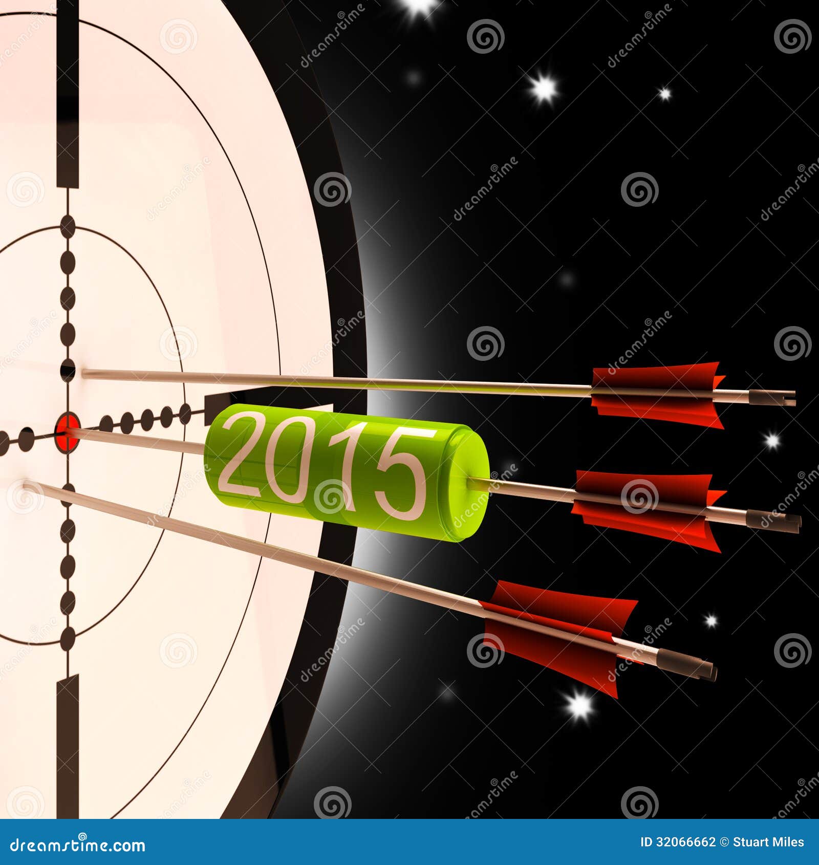 2015 Future Projection Target Shows Forward Planning Stock Illustration ...