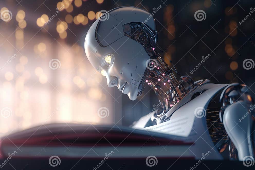 The Future of Publishing: AI-powered Content Creation and Curation Stock Illustration ...