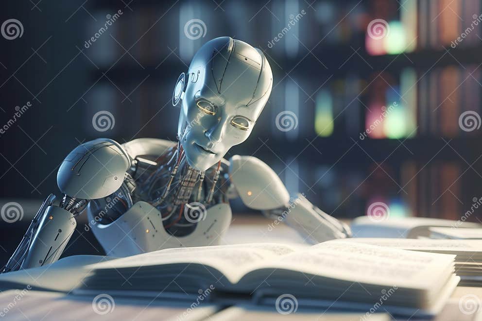 The Future of Publishing: AI-powered Content Creation and Curation Stock Illustration ...