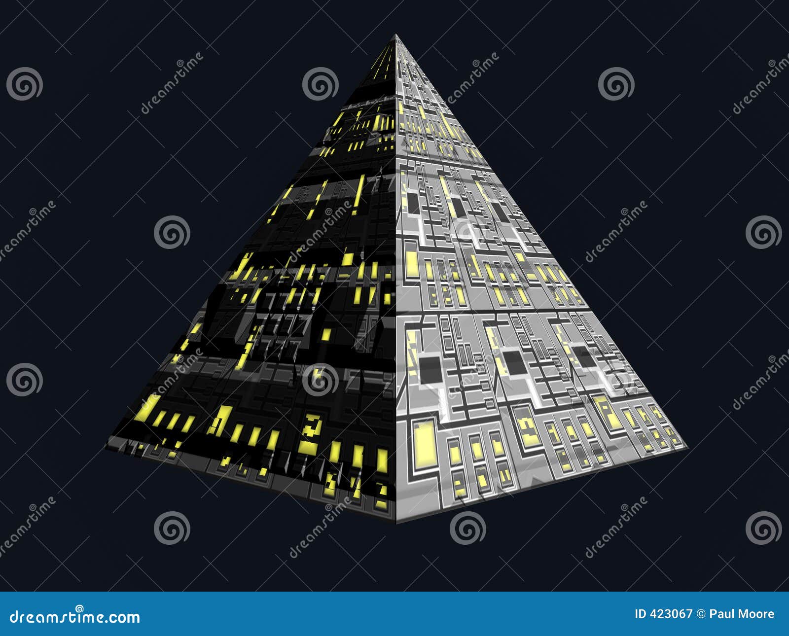 Future Pyramid Royalty Free Stock Photography - Image: 423067