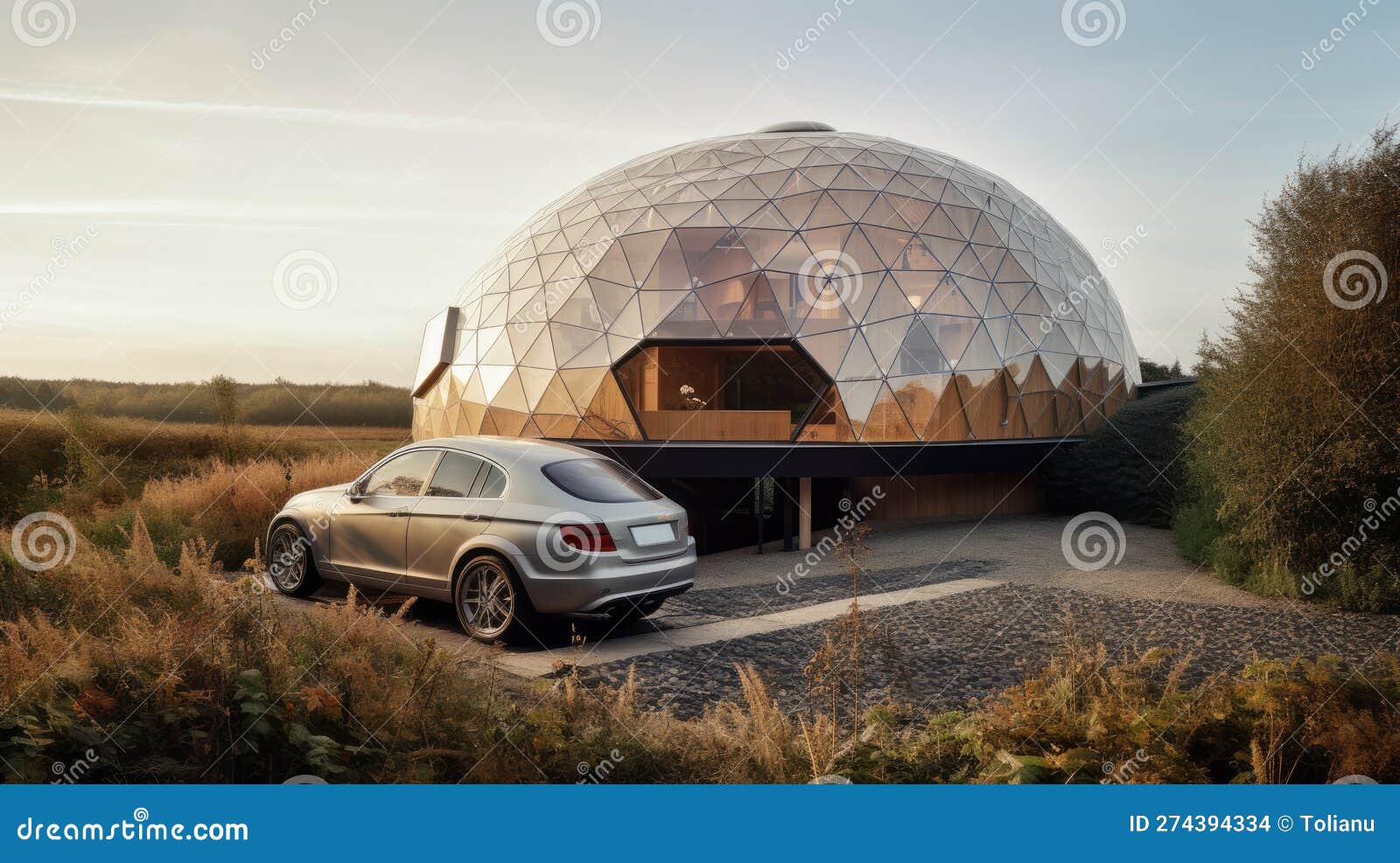 Future-Ready: Geodesic Dome Home with Advanced Energy Technology Stock ... Future-Ready: Geodesic Dome Home with Advanced Energy Technology Stock ...