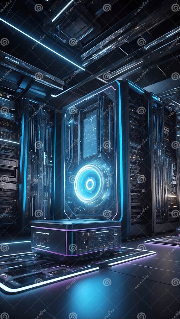 Future Realms: QuantumQuotient Unleashed. AI Generate Stock ...