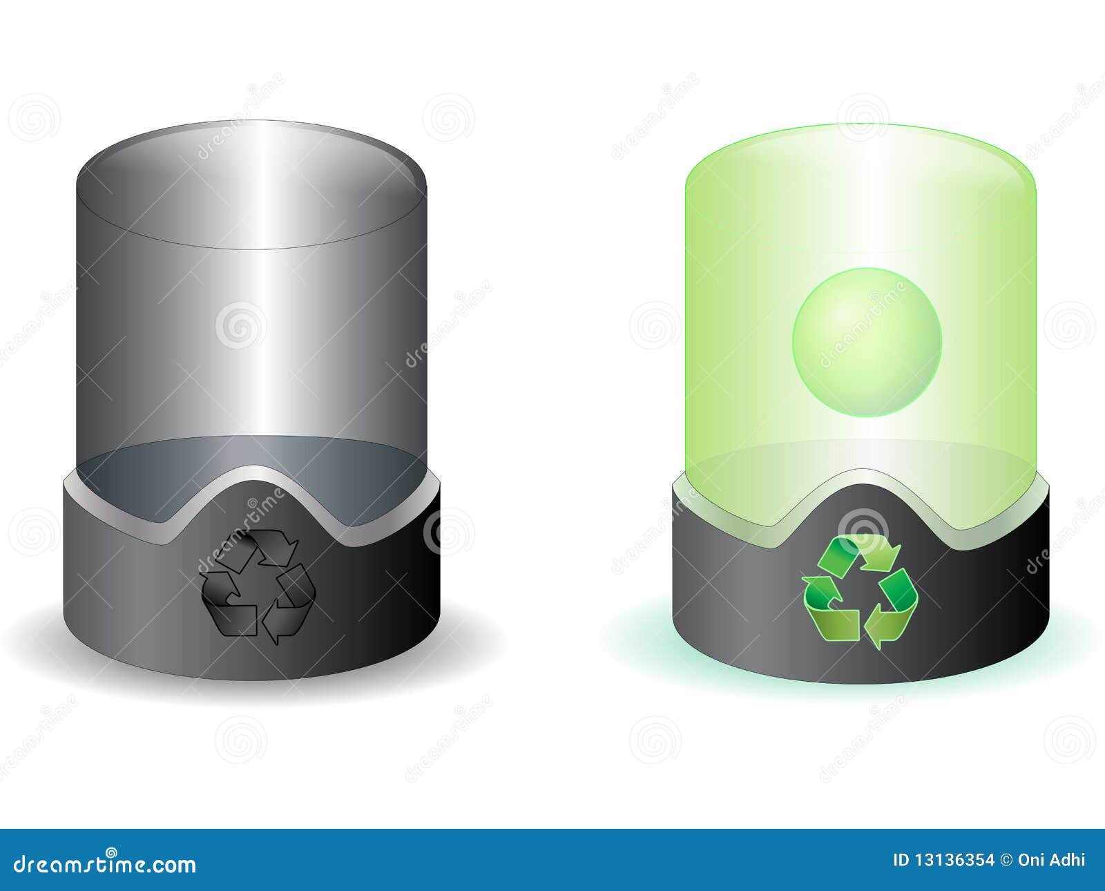 Future recycle bin stock illustration. Illustration of junk - 13136354