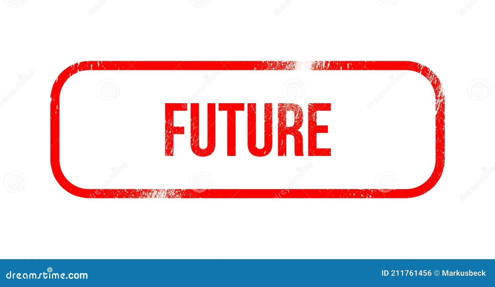 Future - Red Grunge Rubber, Stamp Stock Illustration - Illustration of ...