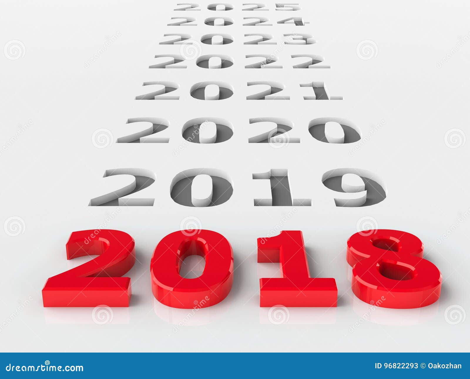 2018 future stock illustration. Illustration of congratulation - 96822293