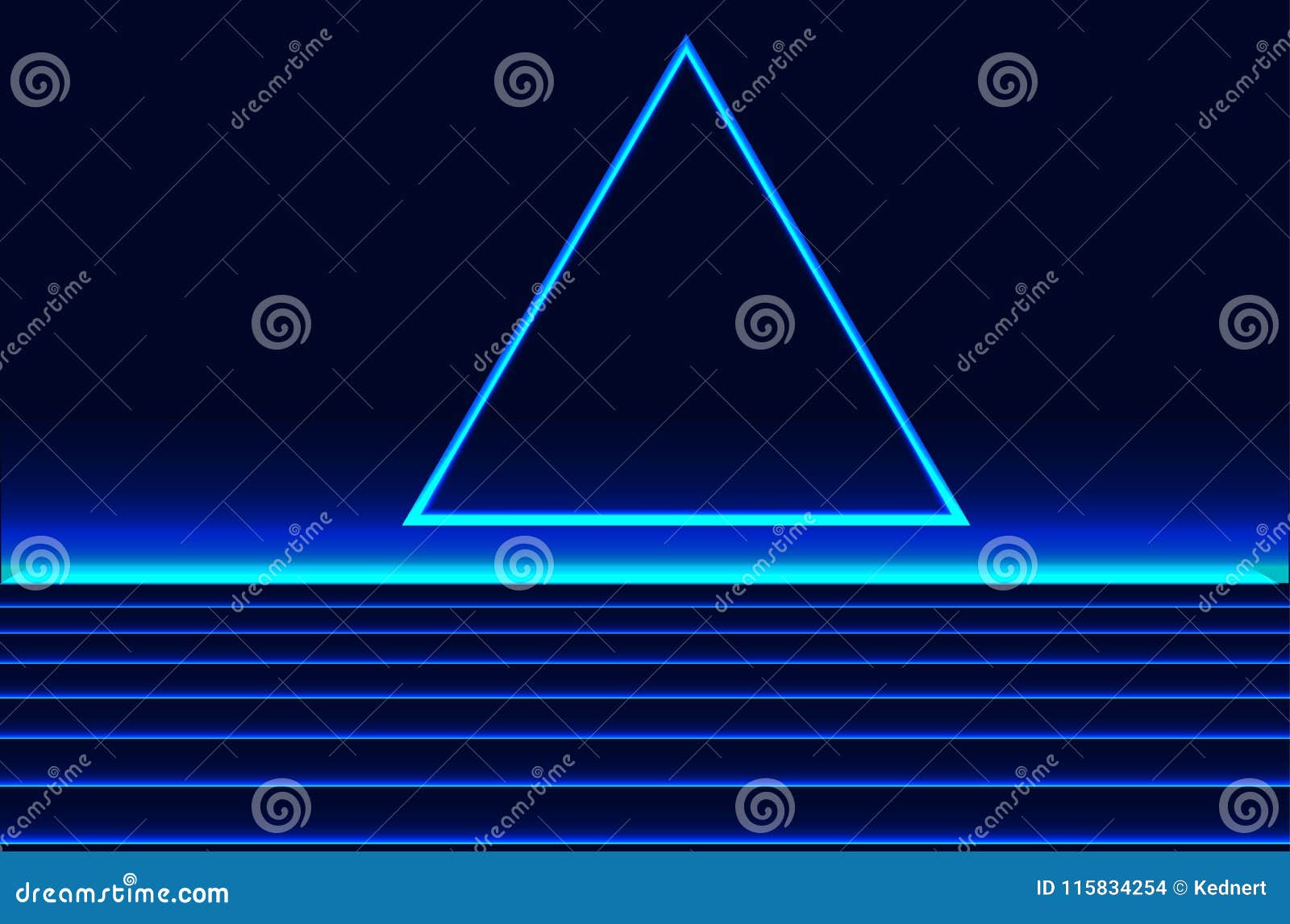 Future Retro Line Background of the 80s. Vector Futuristic Synth Retro ...