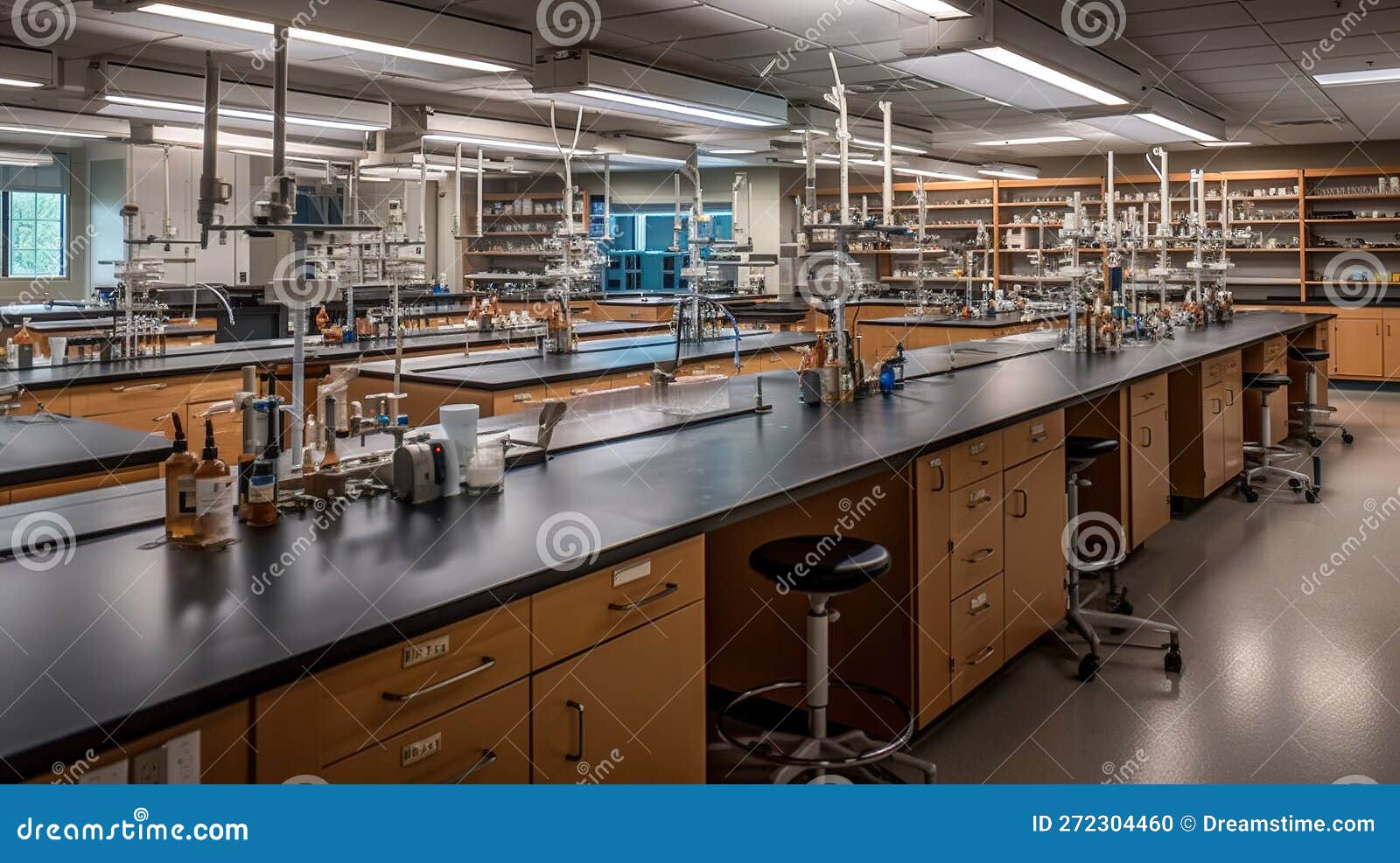 The Future of Science, Large and Fully Equipped Laboratory, Generative ...
