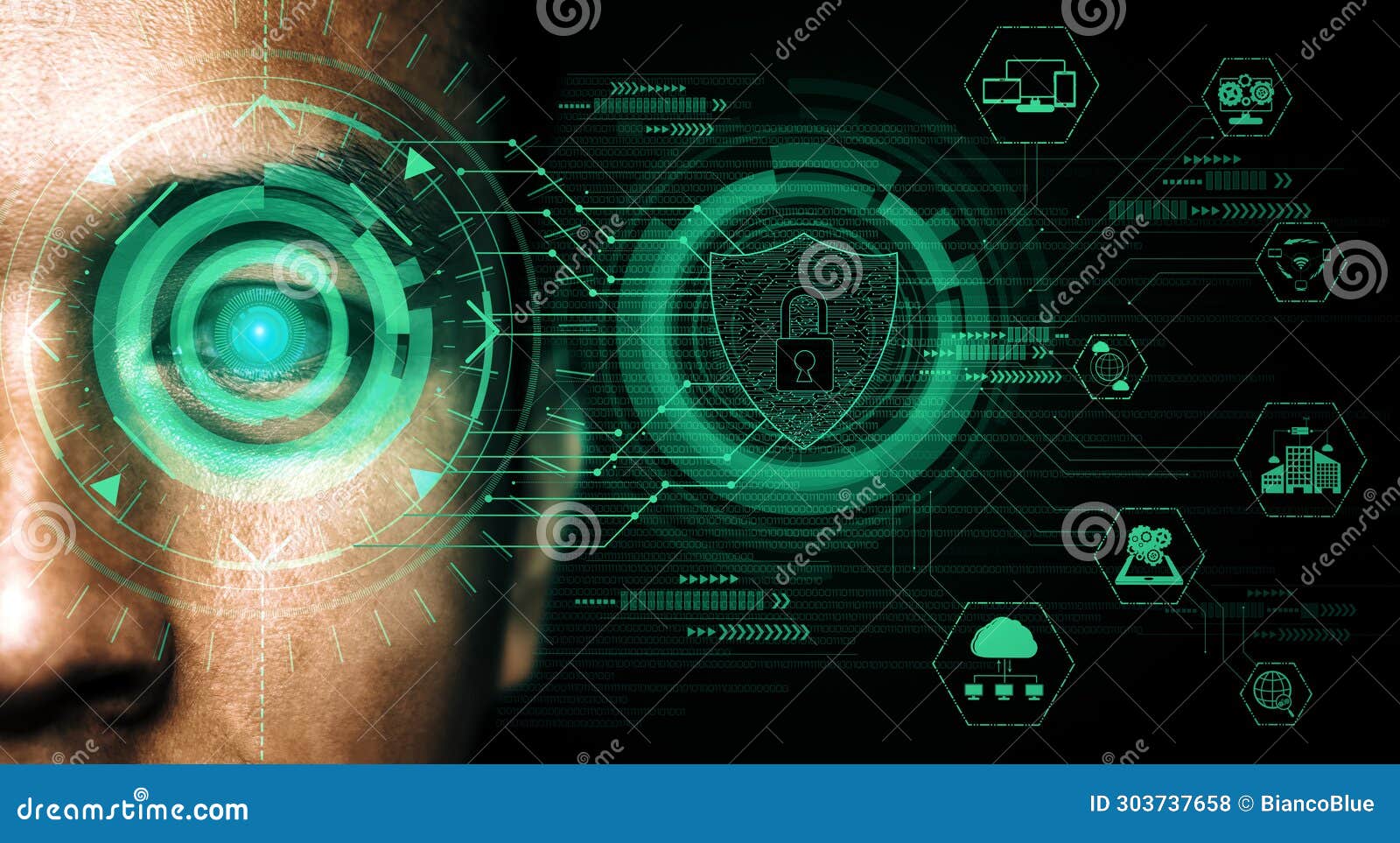 Future Security Data by Biometrics Eye Scanning. Uds Stock Photo ... Future Security Data by Biometrics Eye Scanning. Uds Stock Photo ...