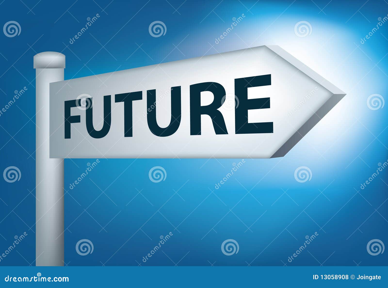 Future sign stock vector. Illustration of colour, future - 13058908