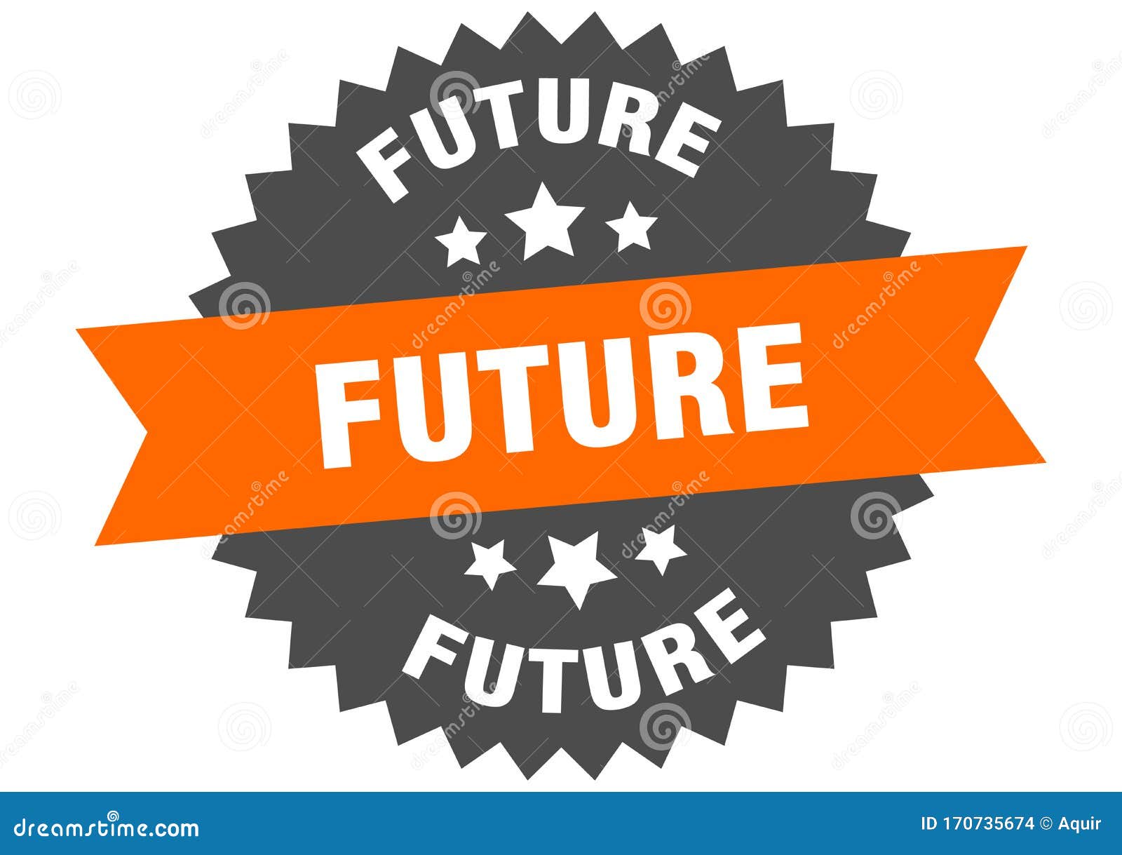 Future Sign. Future Circular Band Label. Future Sticker Stock Vector ...