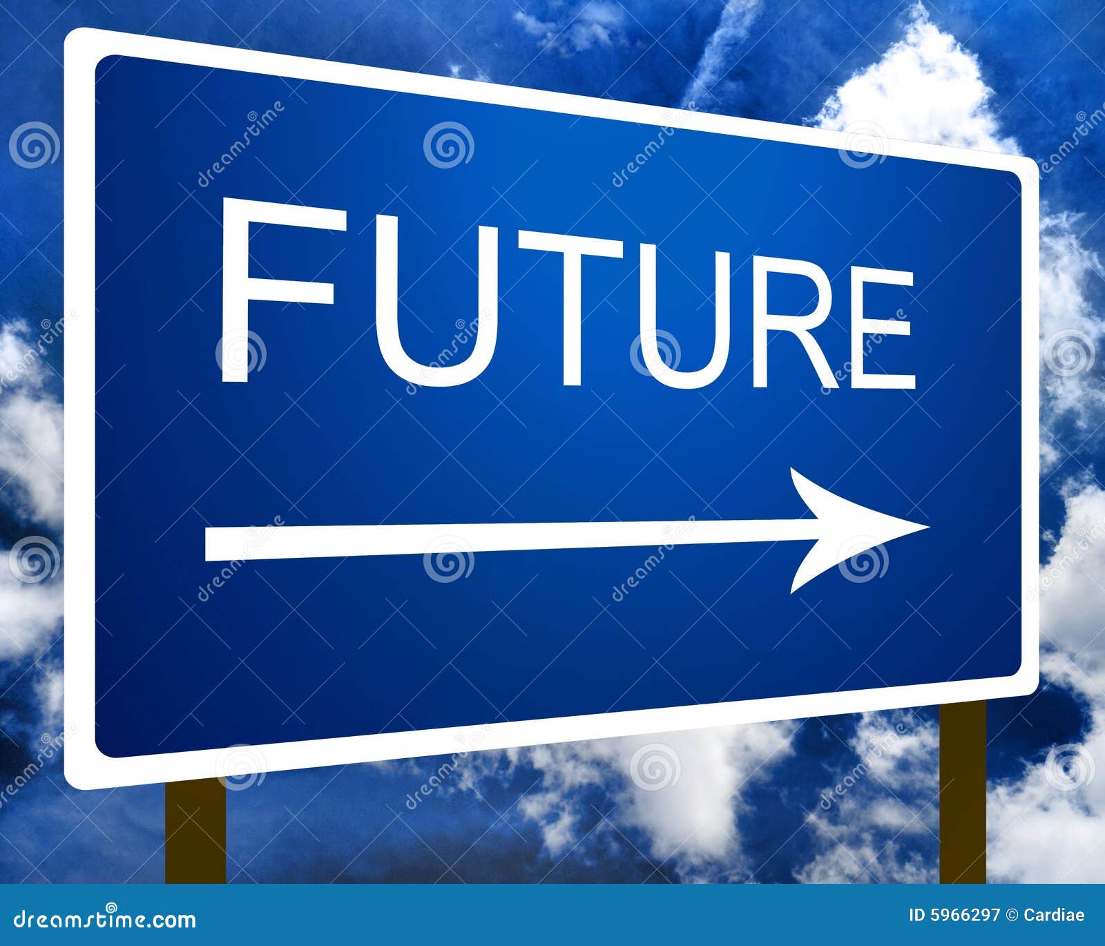 FUTURE sign guidepost stock illustration. Illustration of message - 5966297